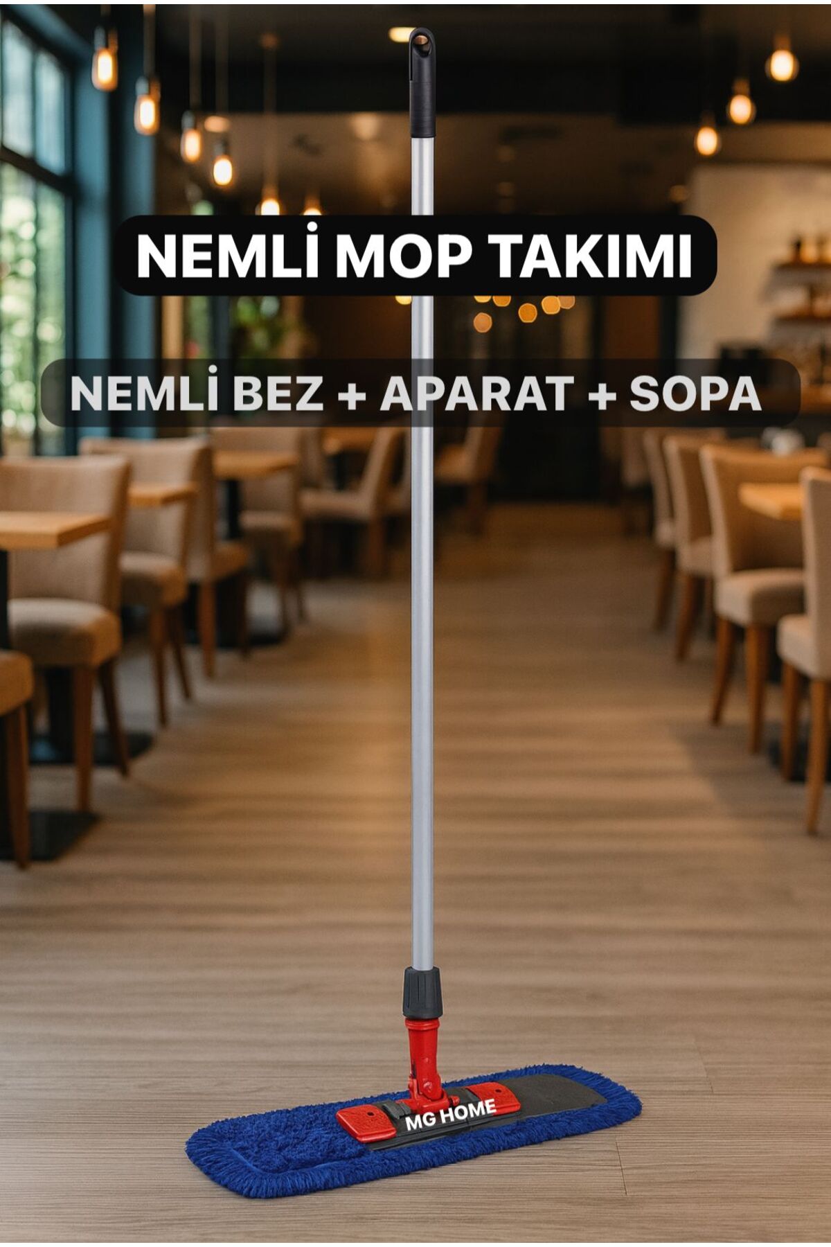 MG HOME 1 SET MAVİ 80 CM Set Palet+Sopa+Mop Nemli Mop Nemli Kurulama ...