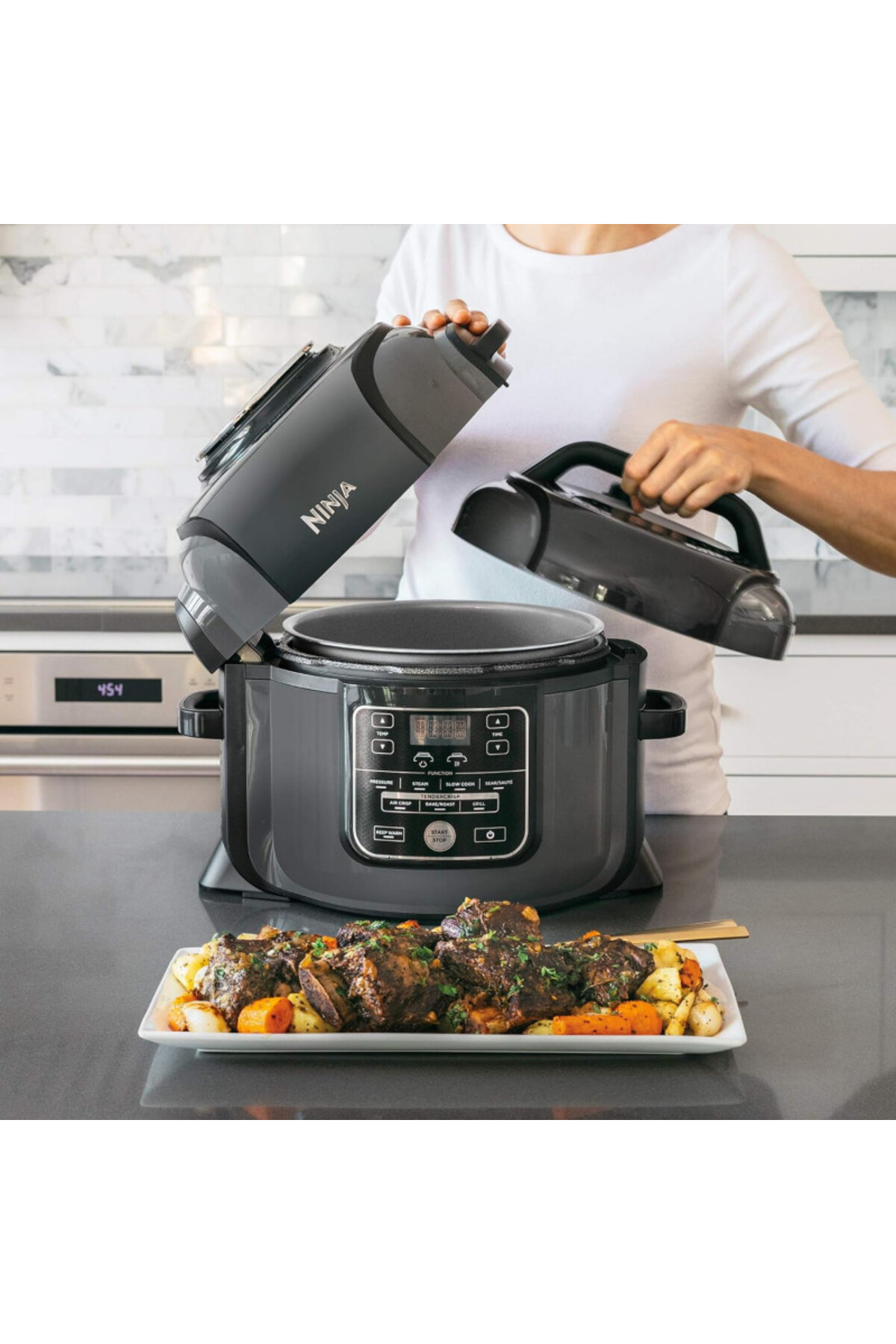NINJA Multicooker OP300EU, 1460W, 6L, TenderCrisp, 7in1, BPA free, Non ...