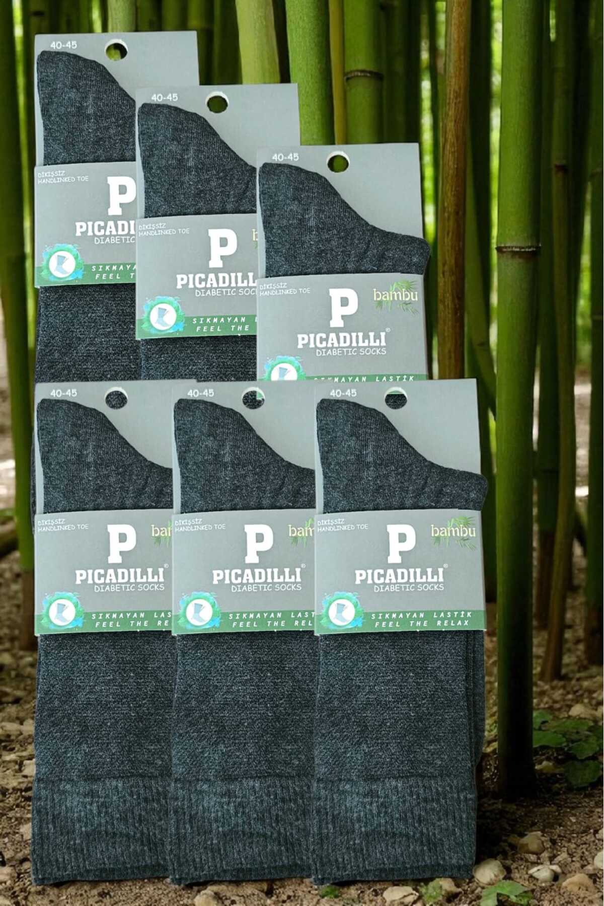 Picadilli Çorabı Şeker Hastalarına Özel Sıkmayan Lastik Özel Dokuma ...