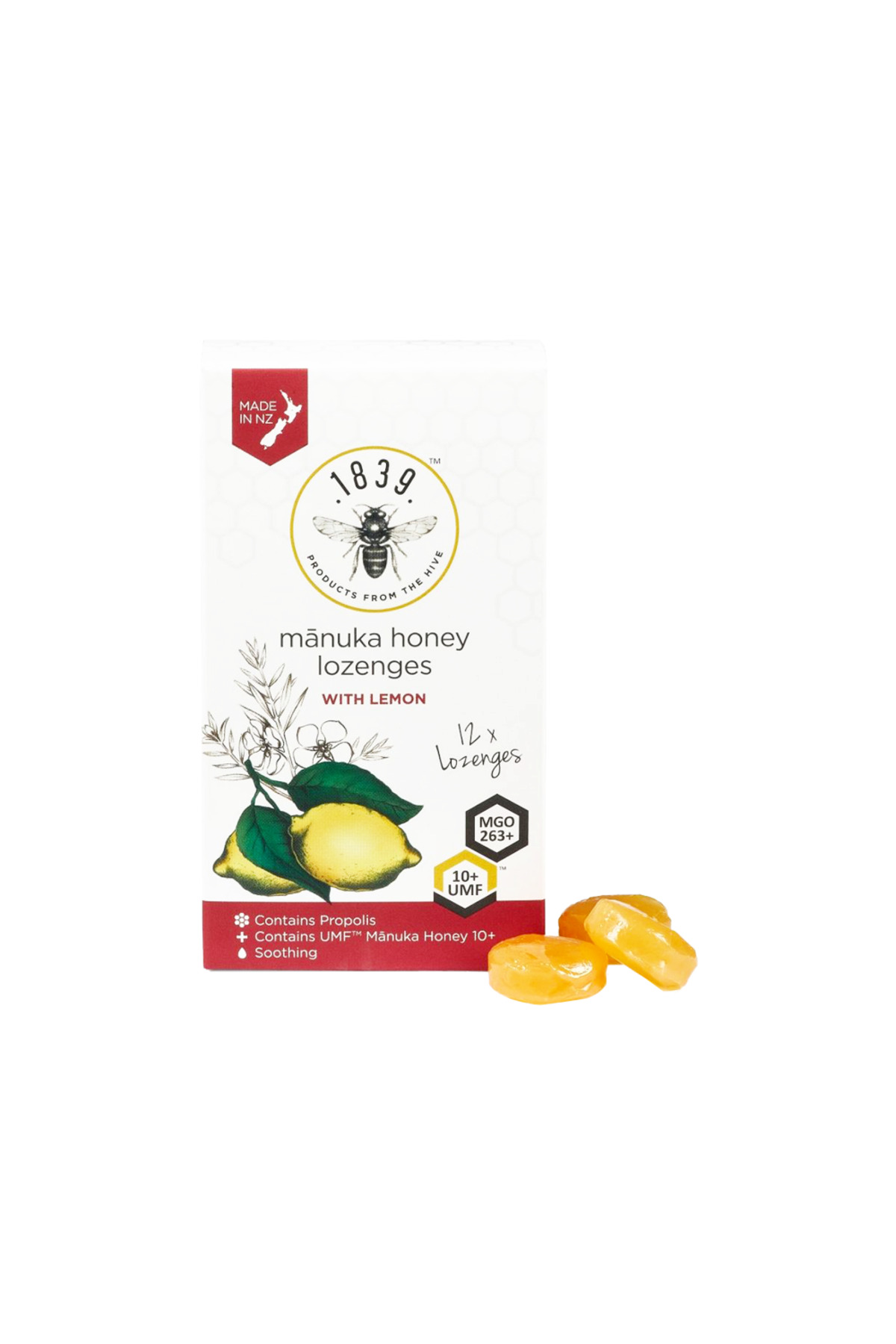 the andersons عسل مانوكا مصاص ملطف للحلق (ليمون)-MANUKA HONEY LOZENGEN ...