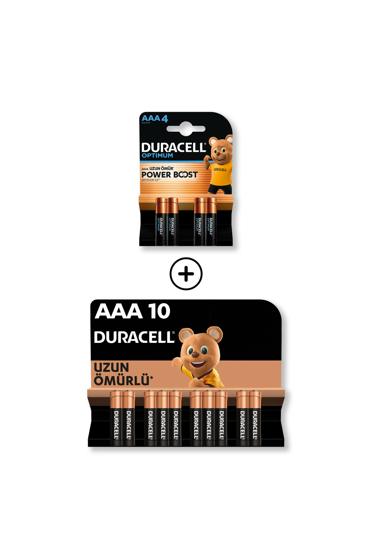Duracell Optimum AAA Alkalin Kalem Pil 4’lü Paket + AAA Alkalin Kalem ...