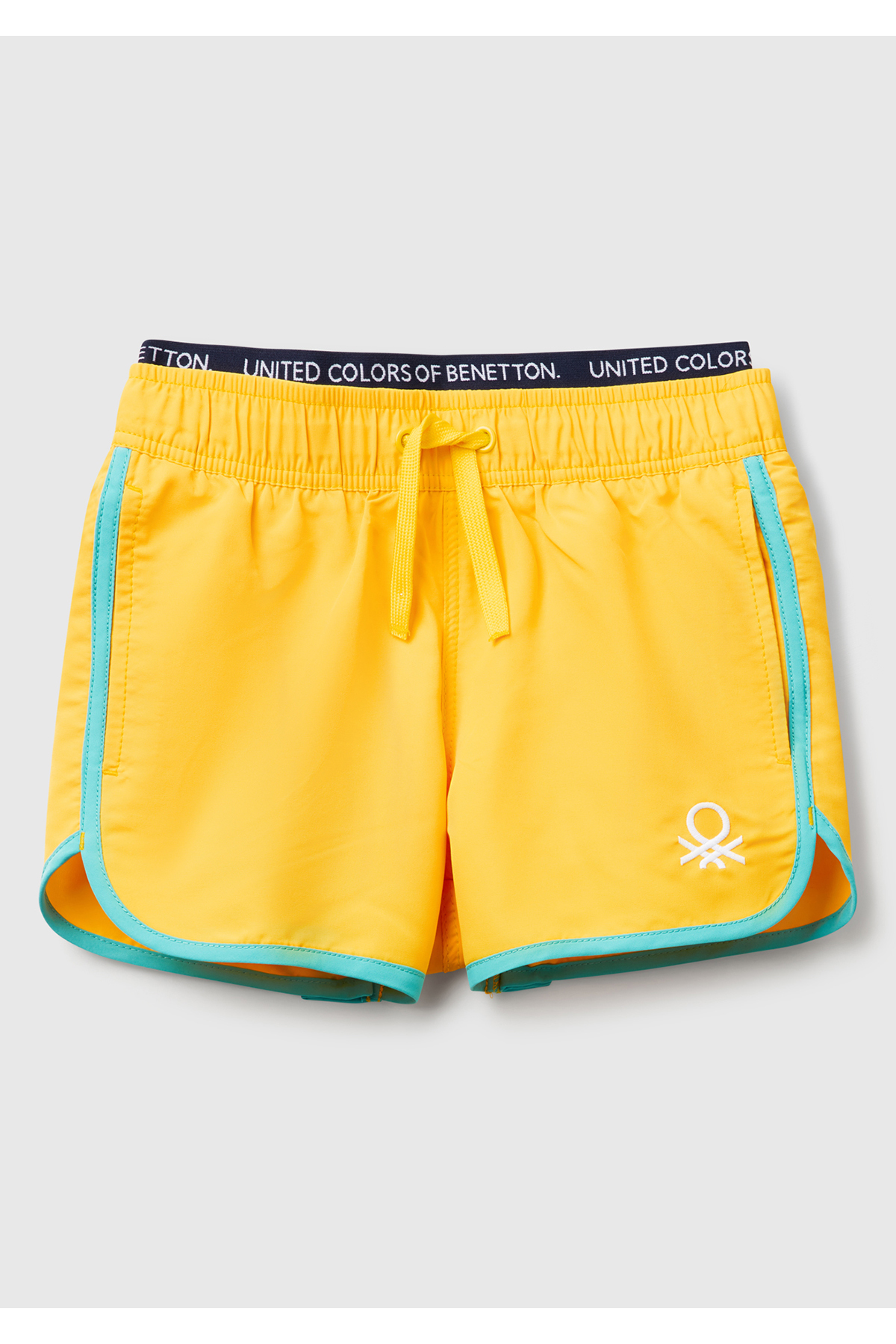 United Colors of Benetton Erkek Çocuk Sarı Logo Baskılı Beli Lastik ...