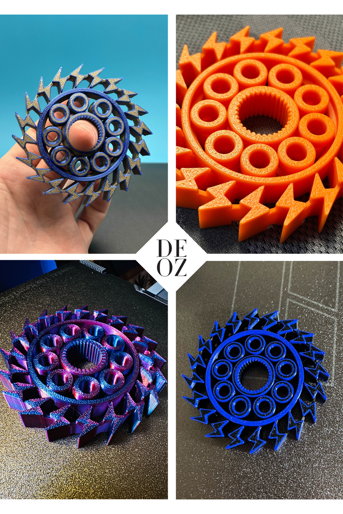 DEOZ3D “Zeus” Ağır Hizmet Tipi Fidget Spinner – Gücün sembolü elinizde ...