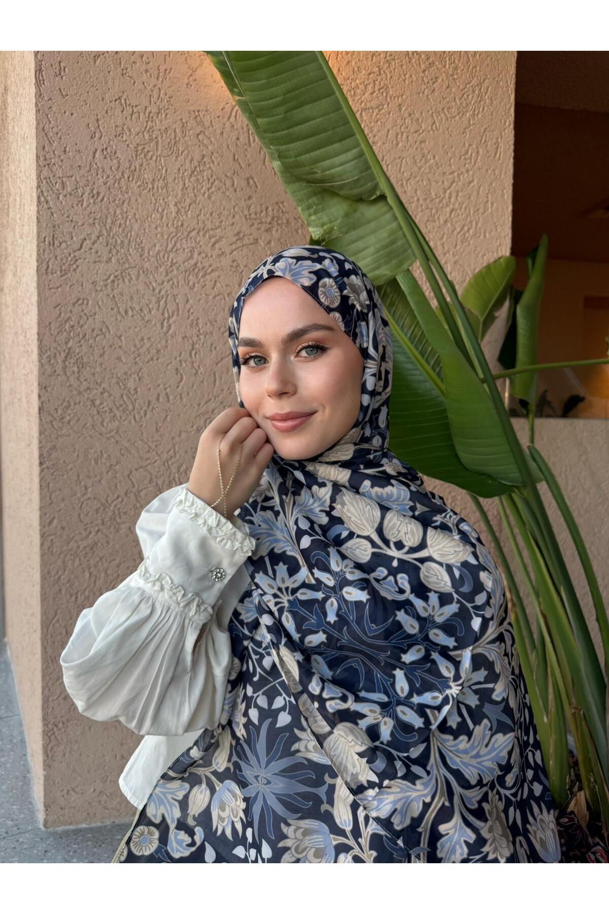 efdal şal eşarp Шаль Amber Design Aqua Cotton – Купуй на Trendyol