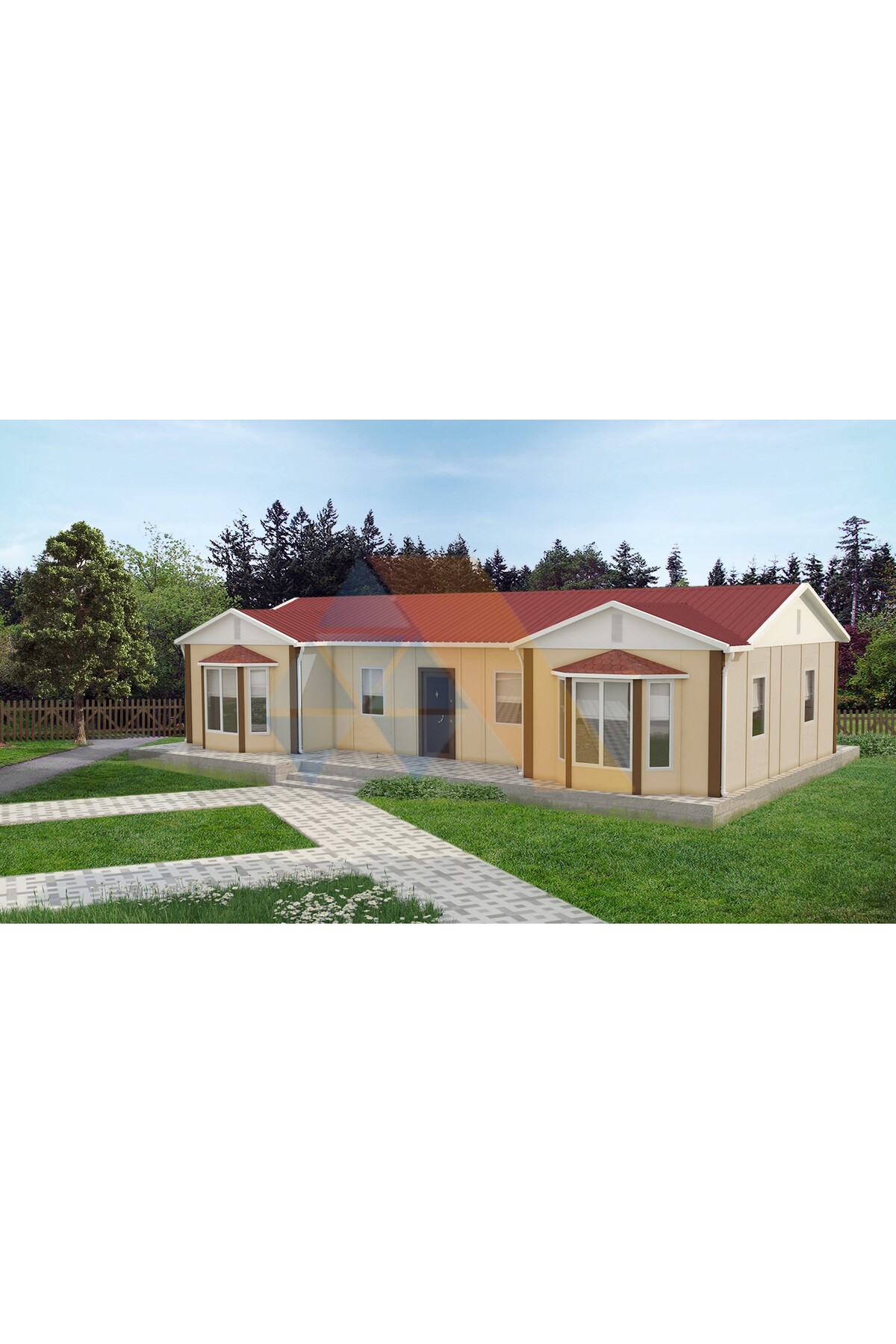 MODA HOME STEEL 98 m² PREFABRİK TEK KATLI EV - Fiyatı, Yorumları