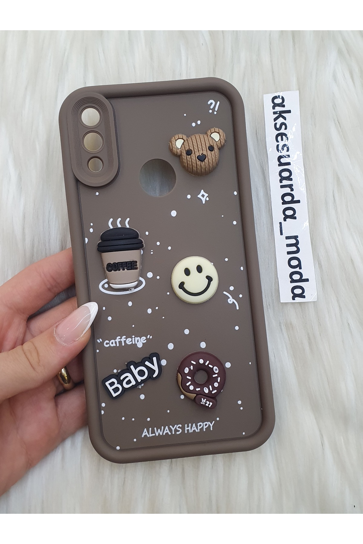 Aksesuarda Moda HUAWEİ Y7 2019 ve Y7 PRİME 2019 UYUMLU FİGÜRLÜ SİLİKON ...