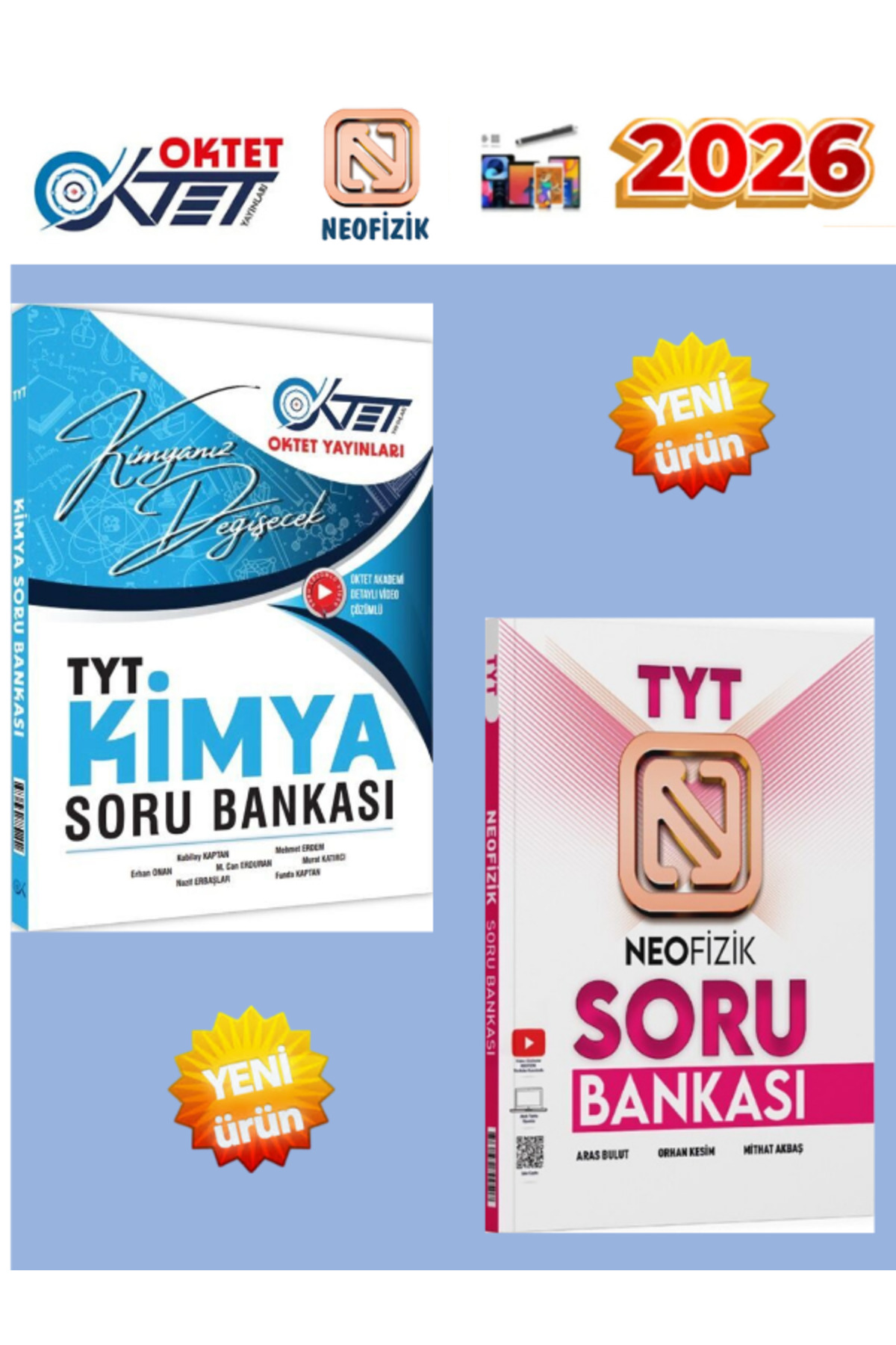 Garantör Akademi Oktet Yayınları 2025-2026 Tyt Kimya Soru-Neo Fizik tyt ...