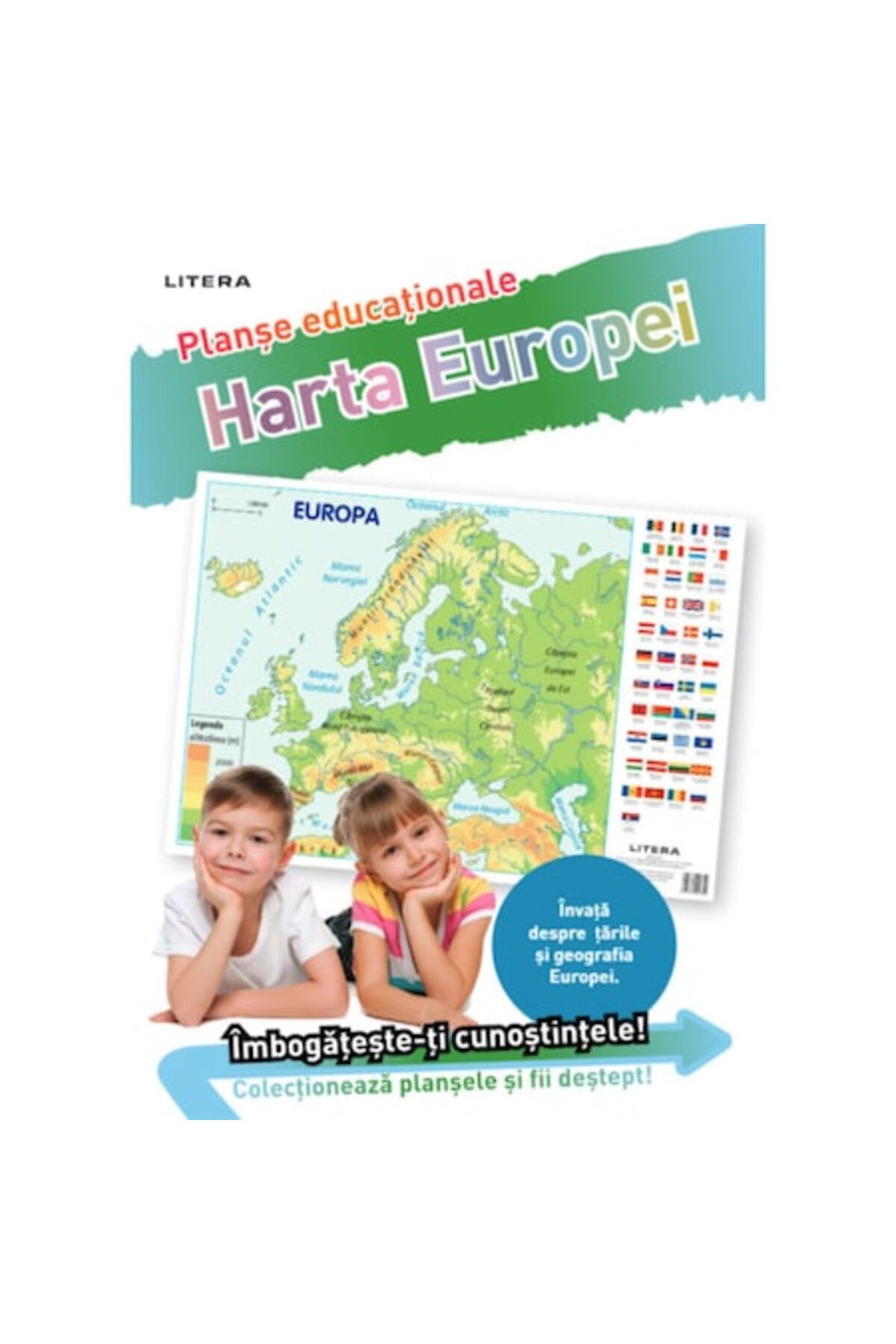 Litera HARTA EUROPEI (planse educationale infoliate)- Trendyol