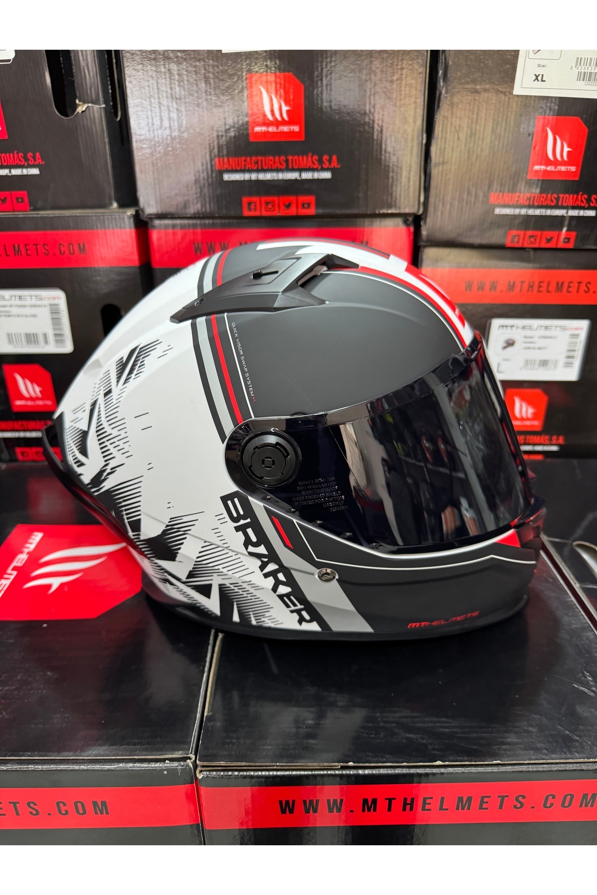 MT Helmets Braker Sv charm A1 kask(şeffaf vizörlü biçimde ...