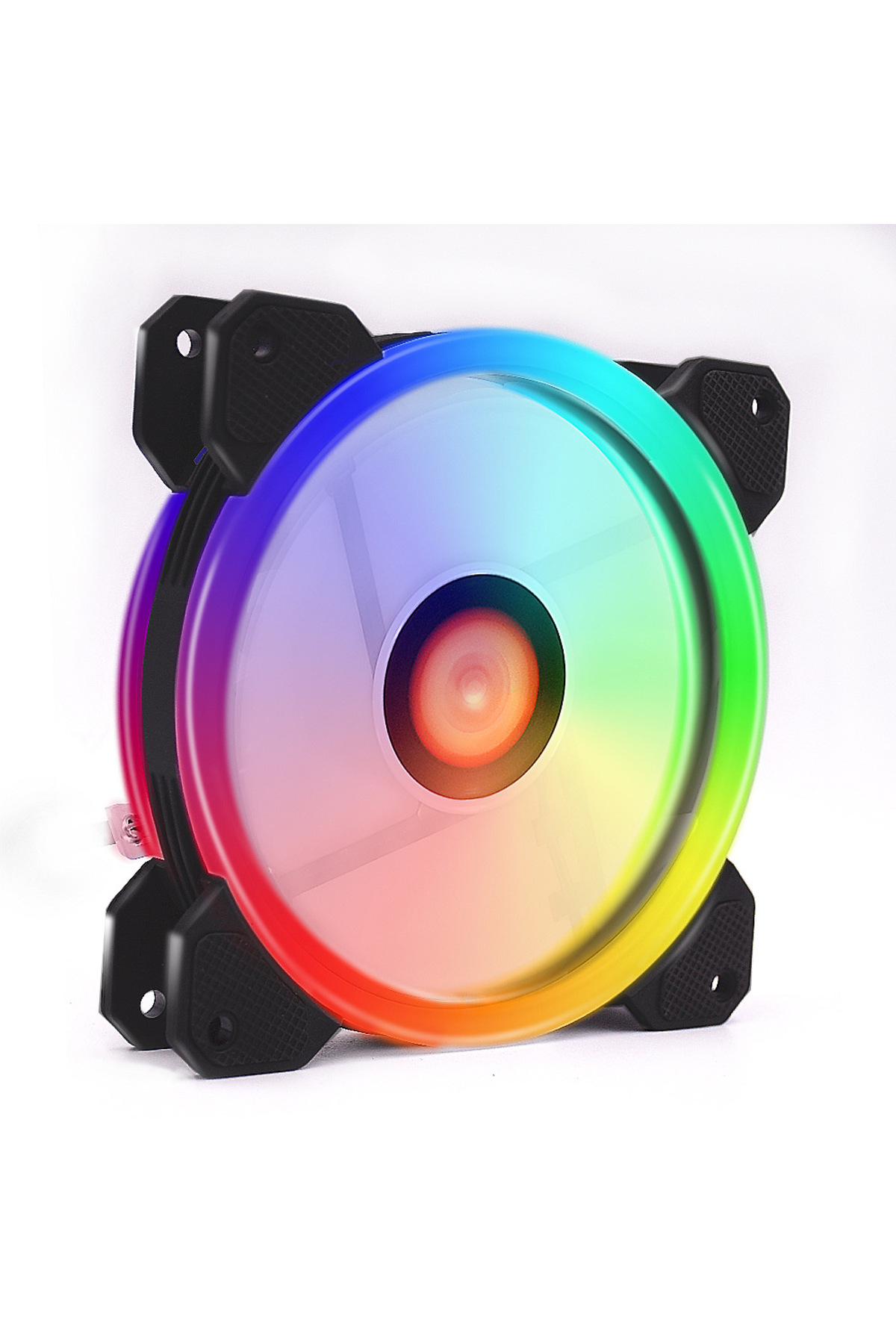 Choice RGB WHITE 1pc Fan Computer Case PC Cooling Fan RGB Adjust LED ...