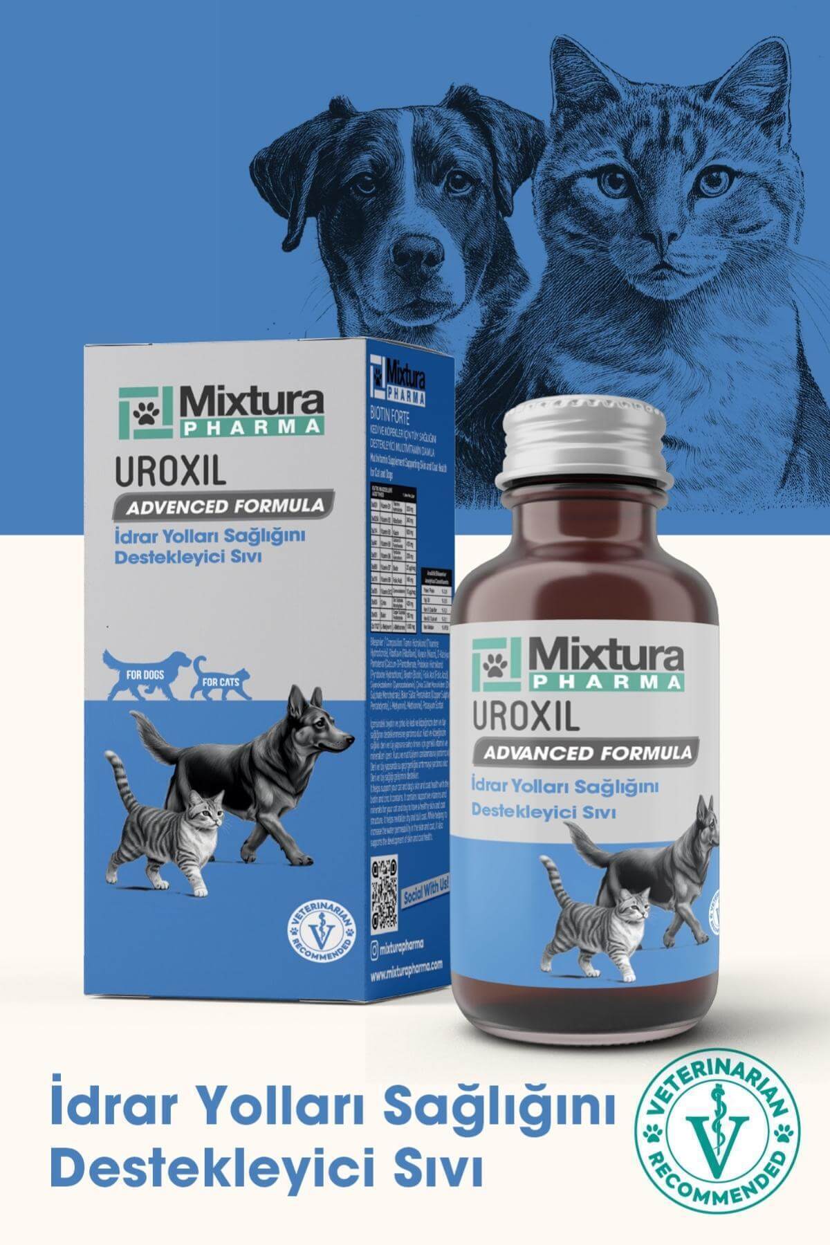 Mixtura Pharma Uroxil Kedi ve Köpek İdrar Yolu Destekleyici Sıvı ...