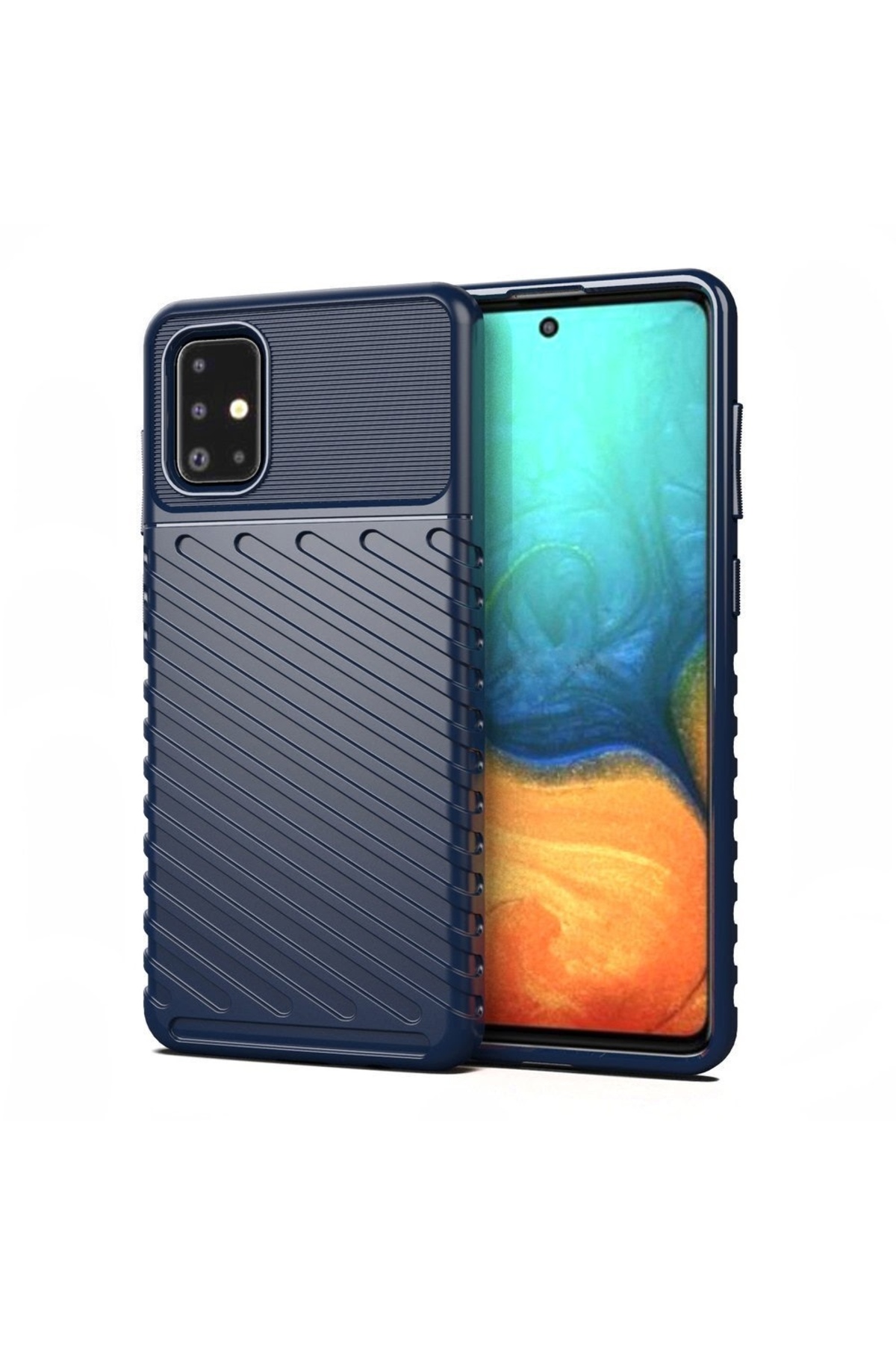 Atlas SAMSUNG Galaxy A21s Case - Thunder Armor (Navy Blue)- Trendyol
