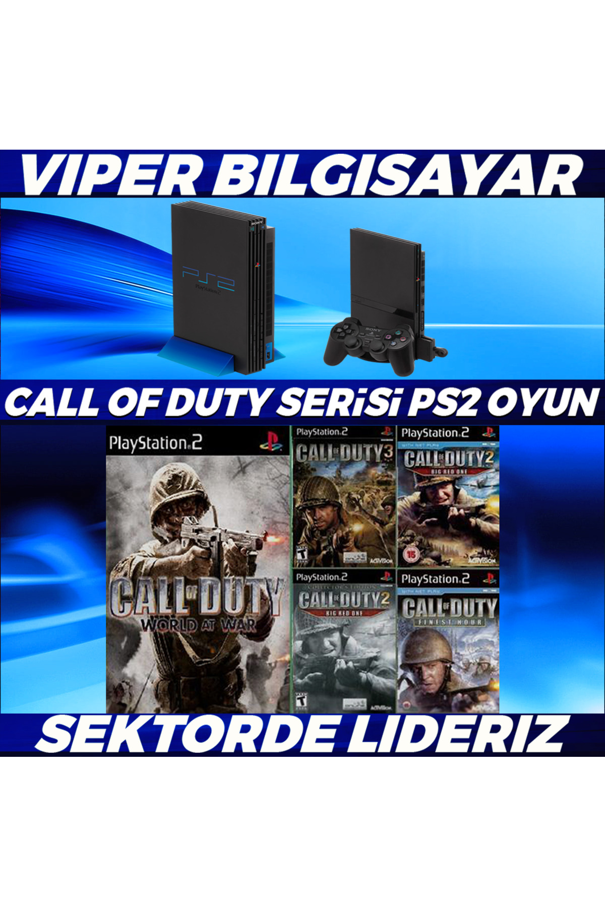 Sony MUHTEŞEM CALL OF DUTY SERİSİ 5 ADET PS2 OYUN - Fiyatı, Yorumları