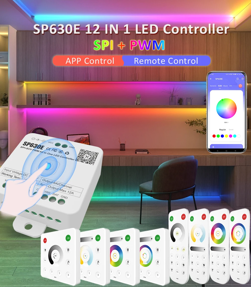 Choice SP630E Only SP630E LED Controller RGBCCT RGBW RGB CCT Single ...