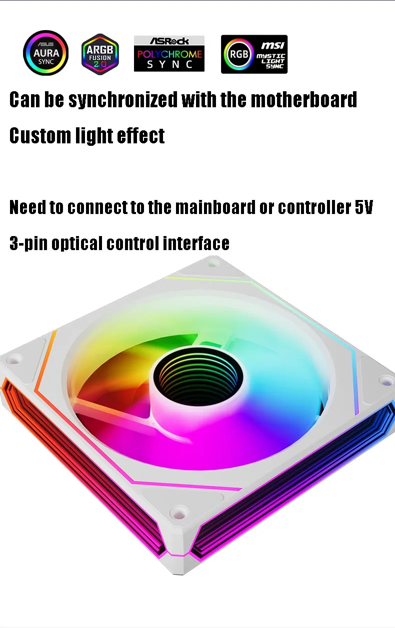 Choice A-RGB Other Black Forward OEM PRISM 6 PRO Computer Chassis Fan ...