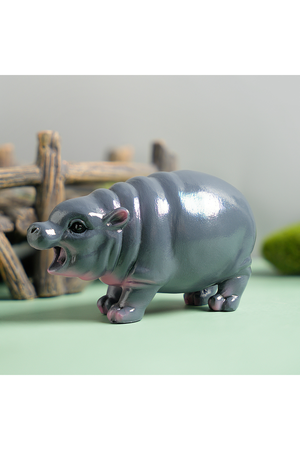 Choice Light Grey Moo Deng Thai Short Hippopotamus” Bouncing Pig ...