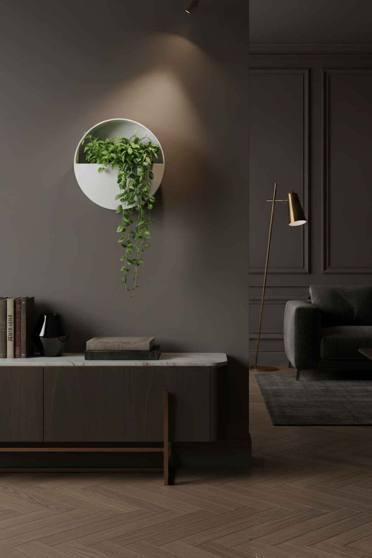 DEQQU Aura Levitia Fiber Saksı - 30cm x 15cm Duvar Saksısı - Fiyatı ...