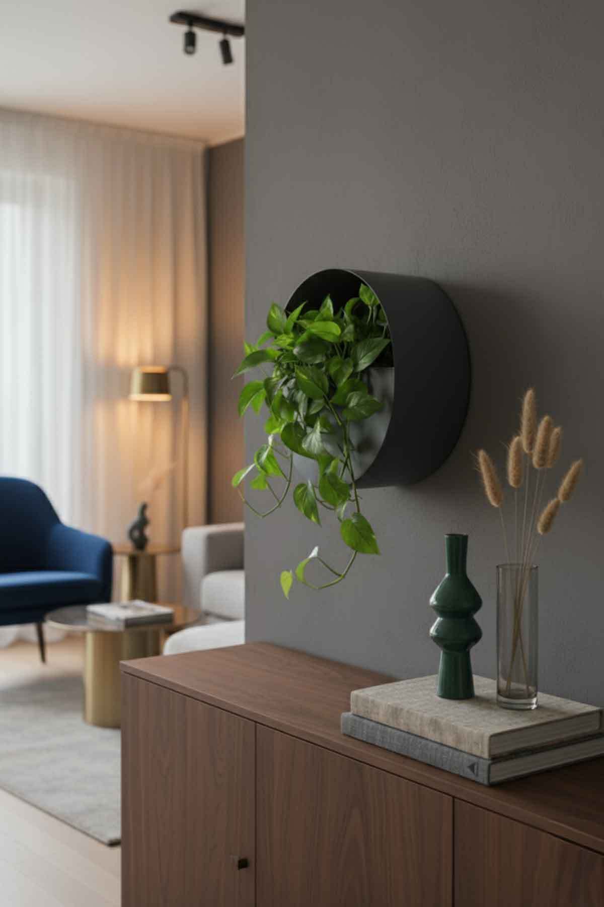 DEQQU Aura Levitia Fiber Saksı - 30cm x 15cm Duvar Saksısı - Fiyatı ...
