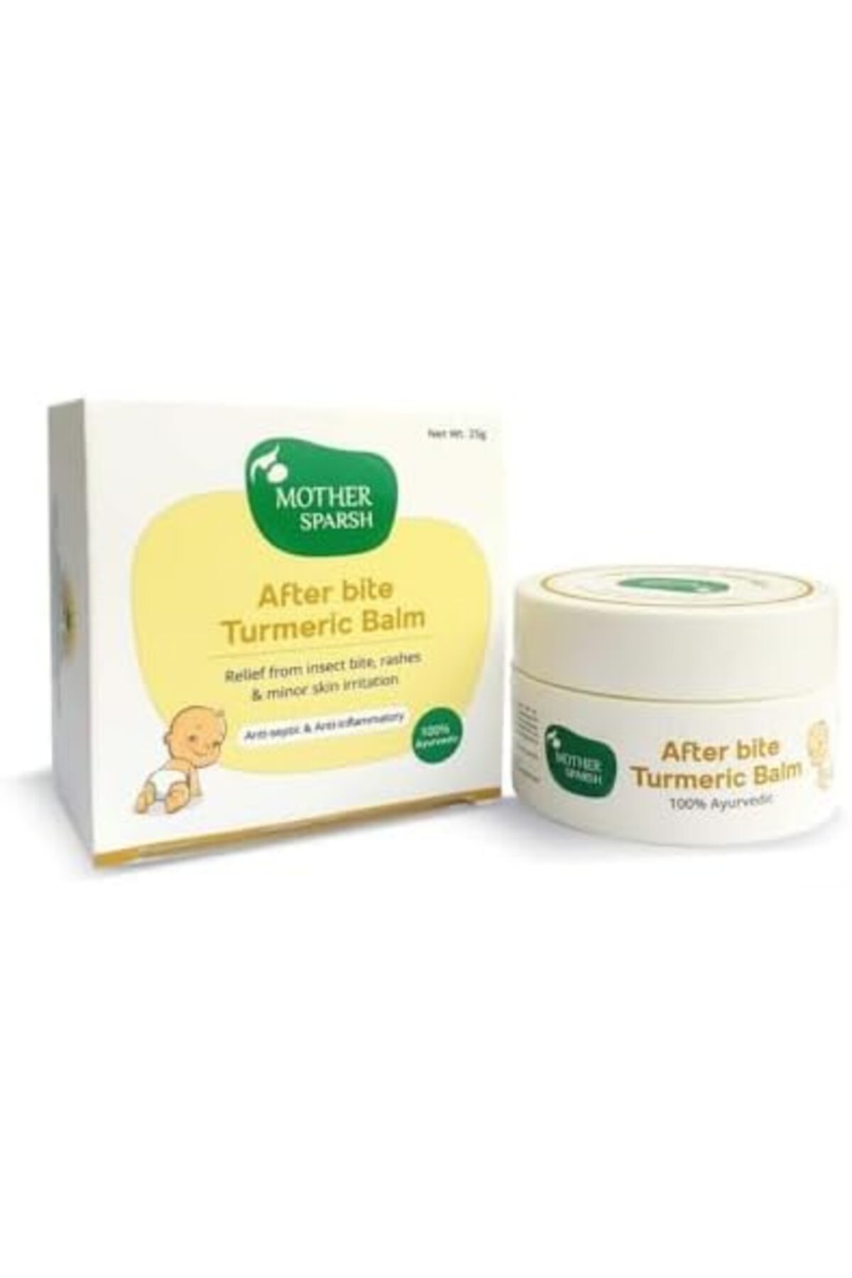 Mother Sparsh After Bite Turmeric Balm for Rashes And Mosquito Bites ...