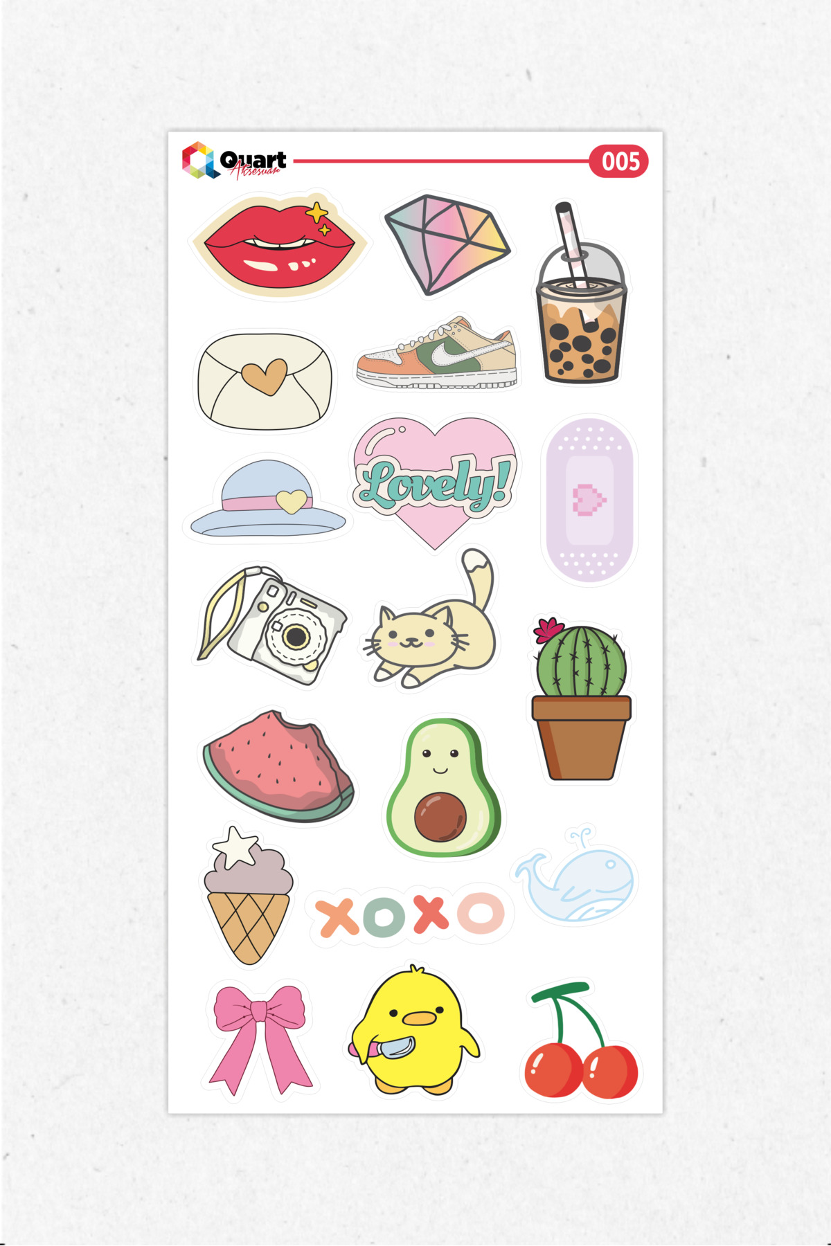 Quart Aksesuar Vsco Temalı Etiket Sticker Seti 005 Planner Sticker ...