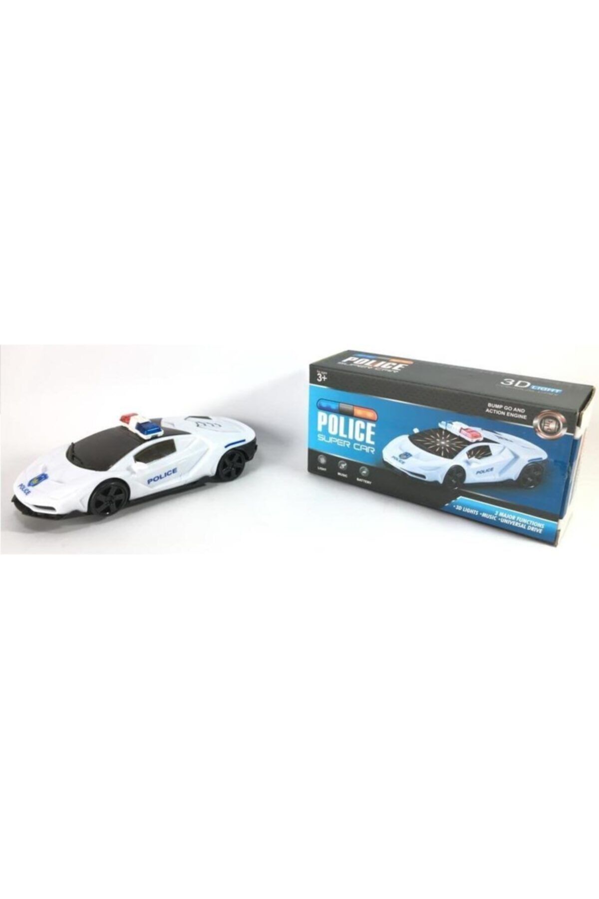 NEWBRENDHOME Educational Boy's Toy Car That Turns and Turns with Lights ...