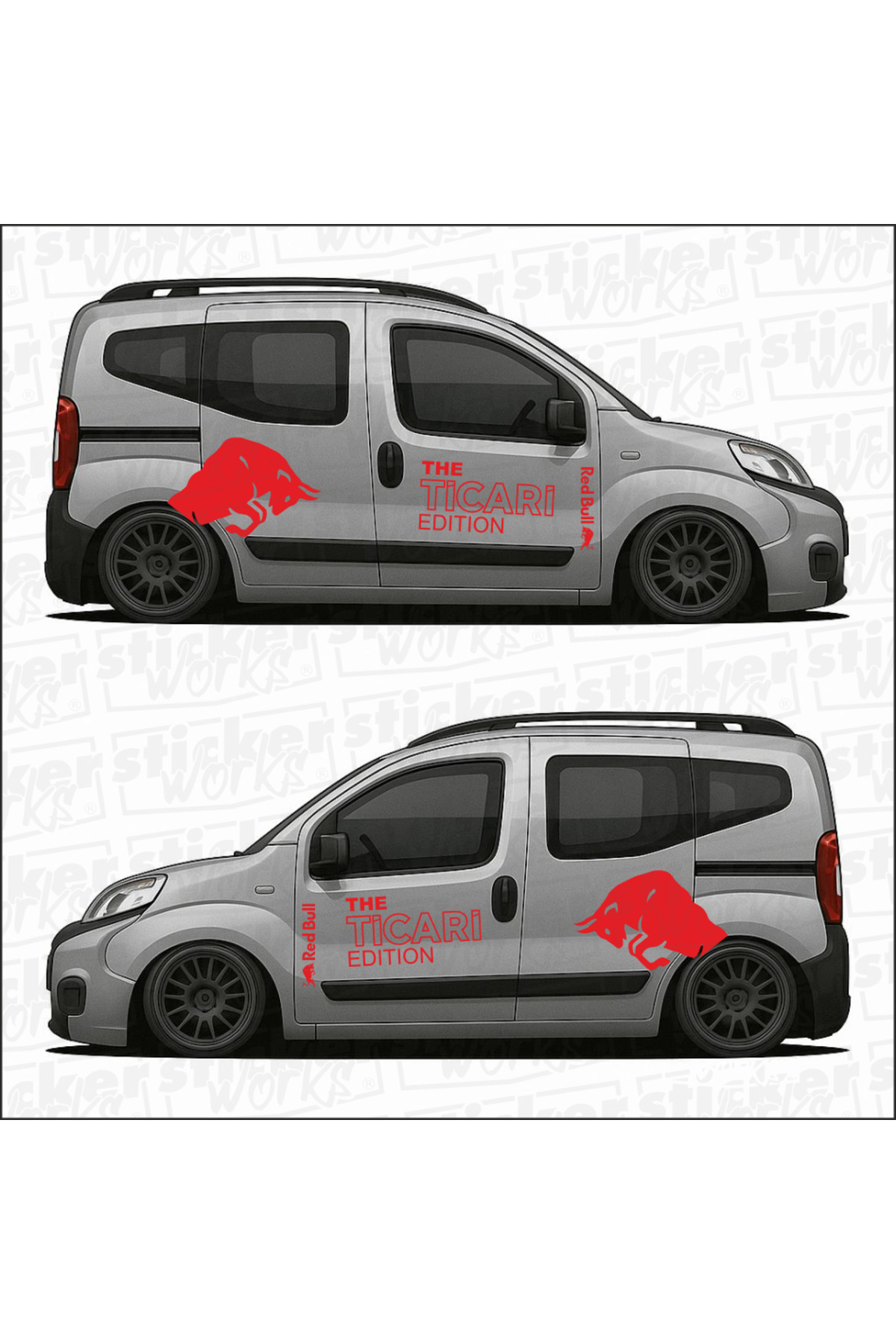 Sticker Works Red Bull The TİCARİ Edition Sticker – Yan Gövde Sticker ...