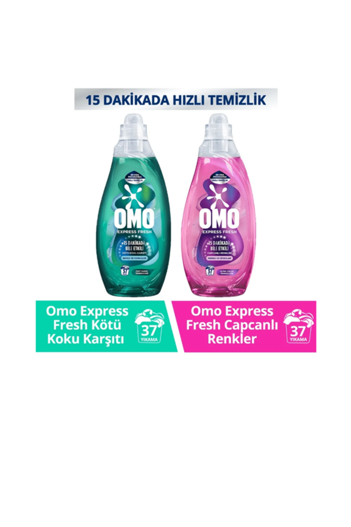 Omo Express Fresh Beyaz ve RENKLILER1480 ml x1 +Omo Express Fresh ...