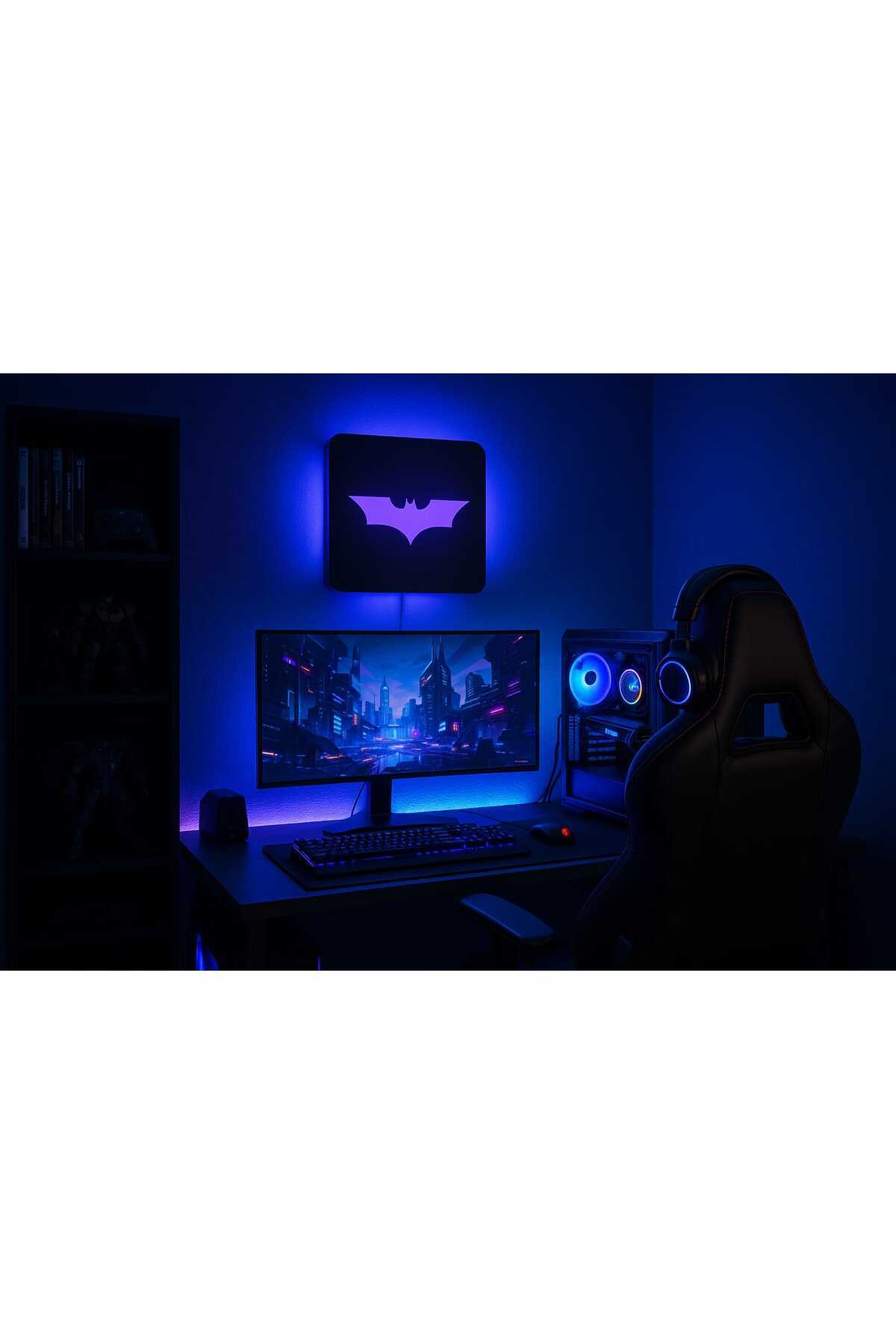 laaysa 3D DESİGN BATMAN RGB LED YANSITMA DUVAR AYDINLATMASI - Fiyatı ...