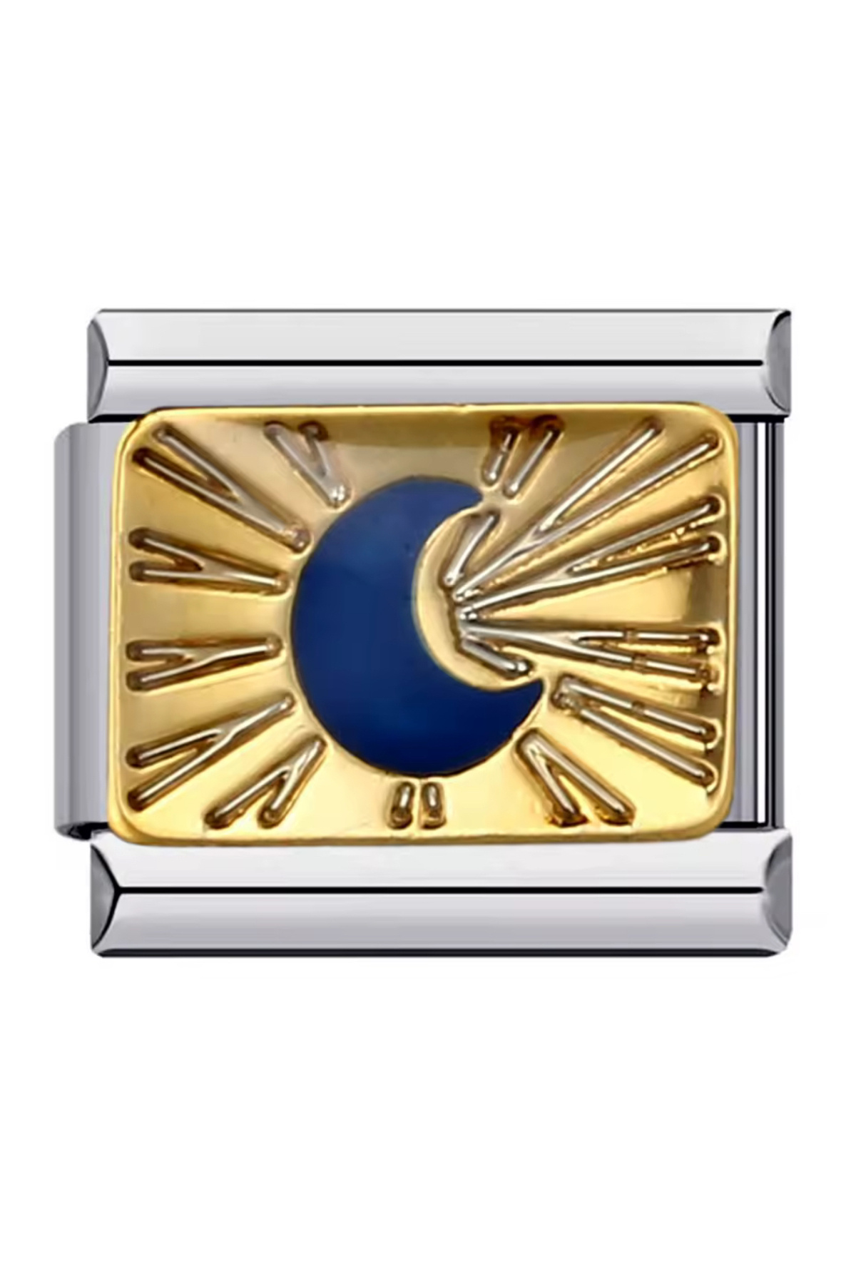 Hector&Co. Jewellery Güneş Işığı üzerine Lacivert Ay İtalyan Çelik ...