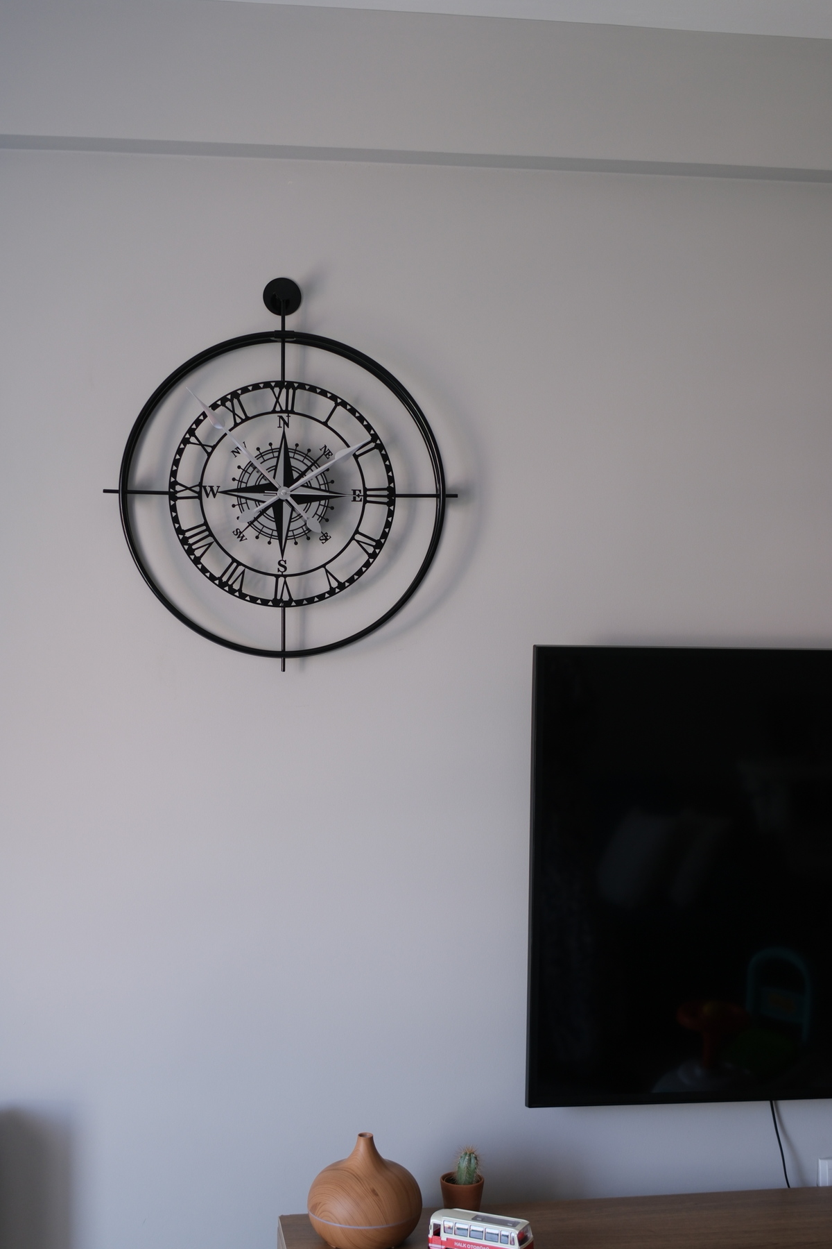 Wallover Design Vivens Compass – Çift Çemberli Özel Tasarım | Paslanmaz ...
