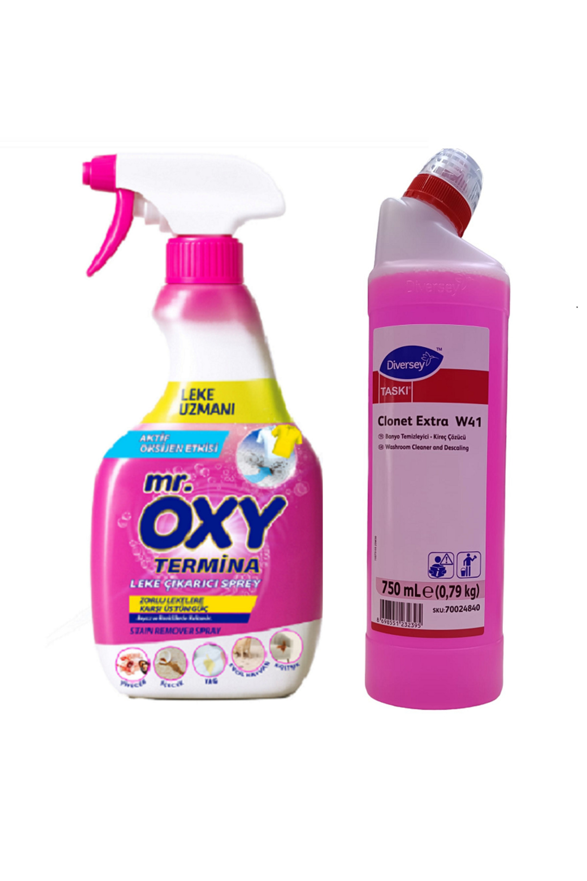 MR.OXY Mr. Oxy Termina Leke Çıkarıcı Sprey 750 Ml, Clonet Extra W41 ...