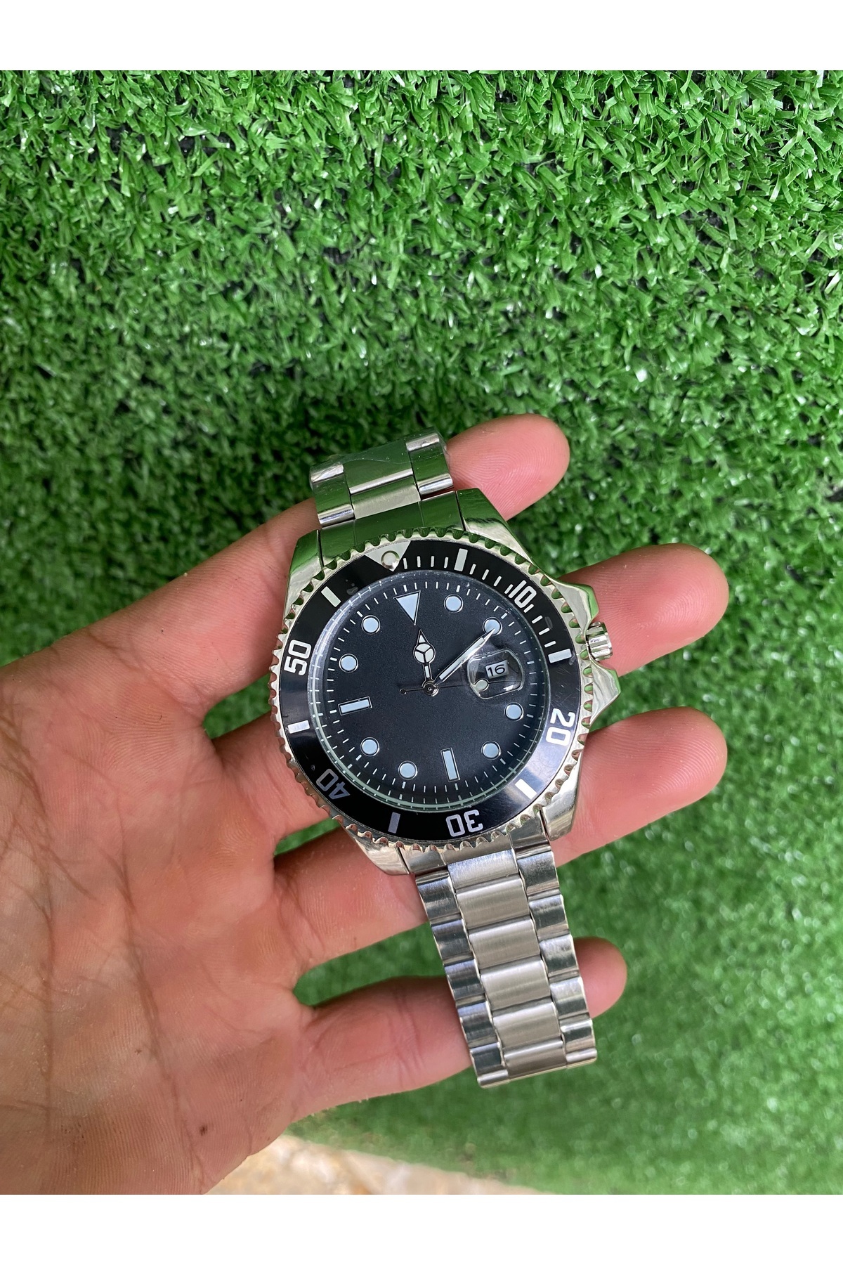 BK Rolex Erkek kol saati Submariner Gümüş kordon Eşref tek modeli VIP ...