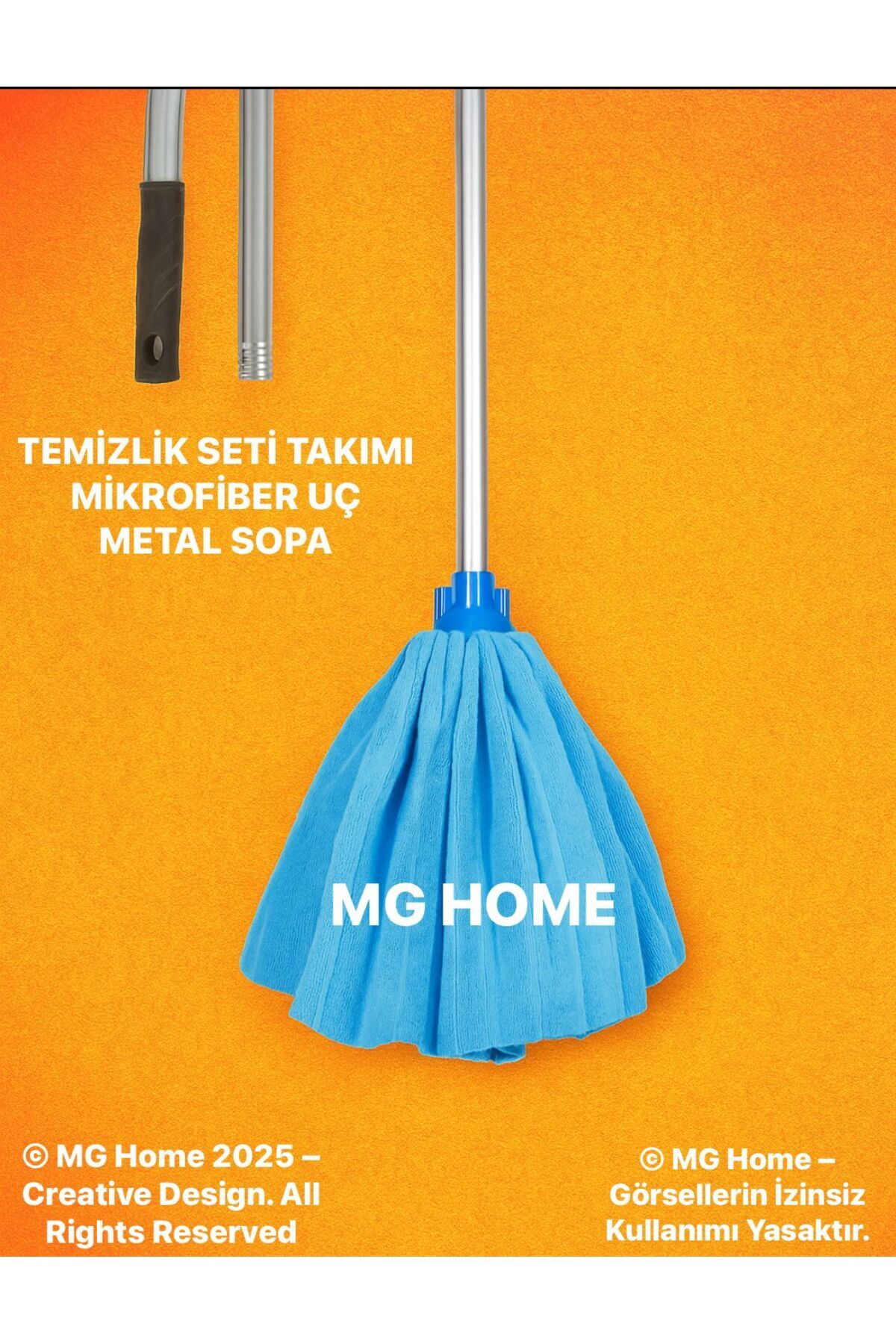 Titiz Proff Mikrofiber Islak Yedek Mop Takımı - Mikrofiber Mop + Metal ...