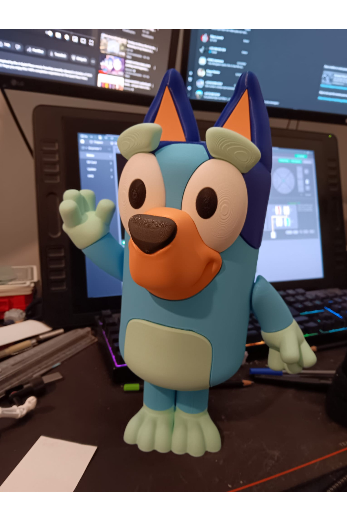 FEEL Bluey TV Karakteri Figürü 20 cm Eklemli ve Sürpriz Hediye İçin ...