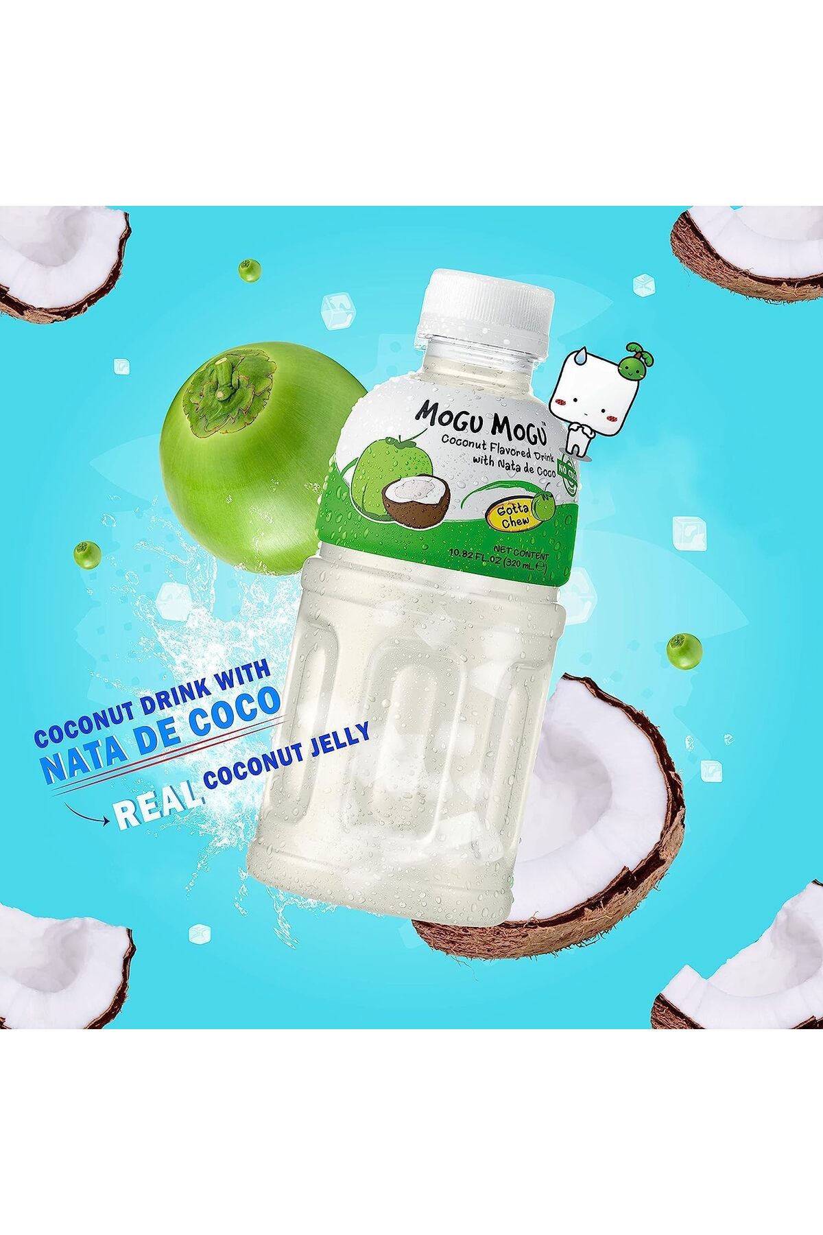 mogumogu Mogu Mogu Coconut Juice with 25% NATA De Coco (coconut jelly ...