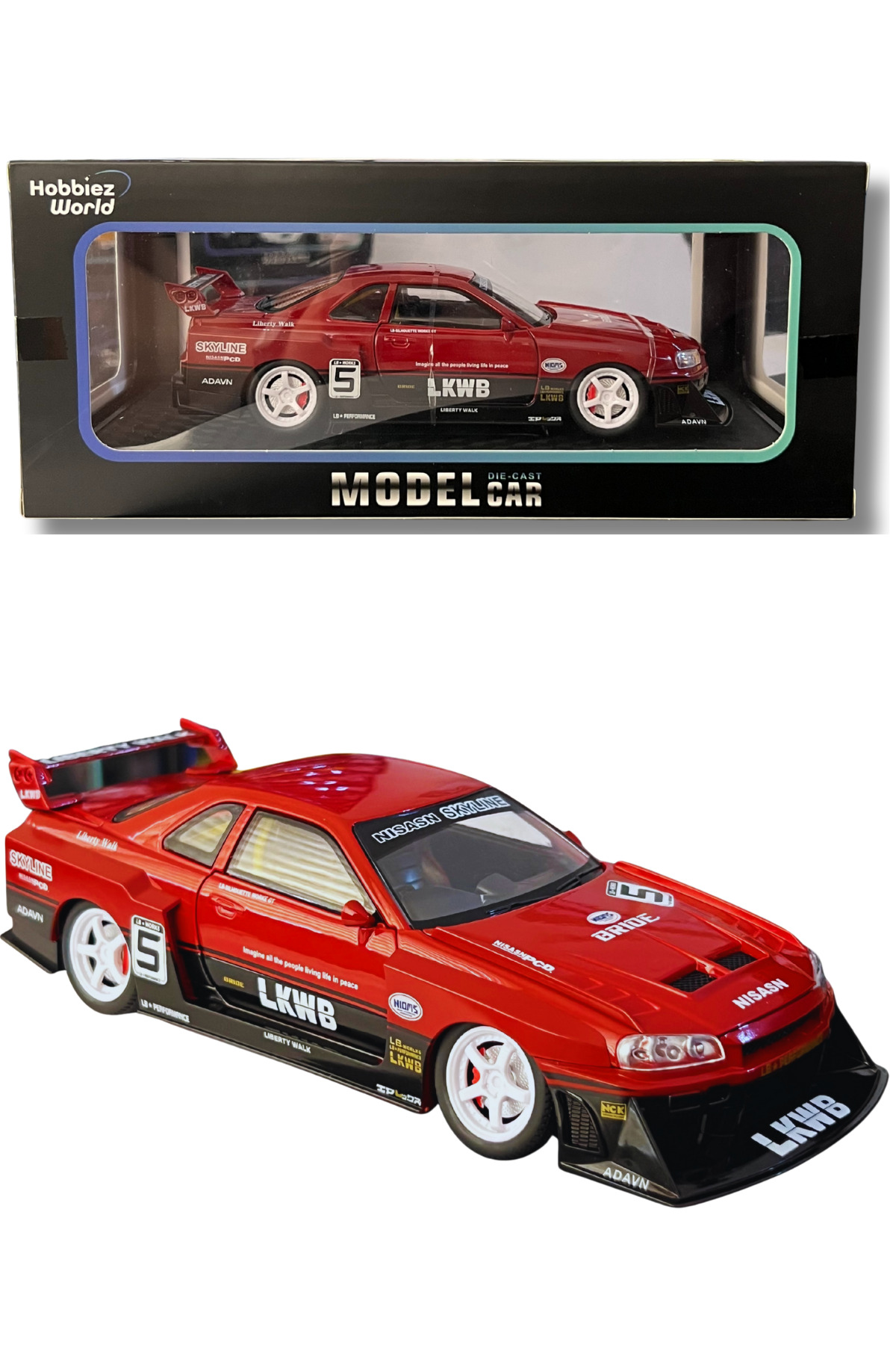 Global Toys Nissan Skyline GT-R R341:24 Ölçek Premium Die-Cast Model ...