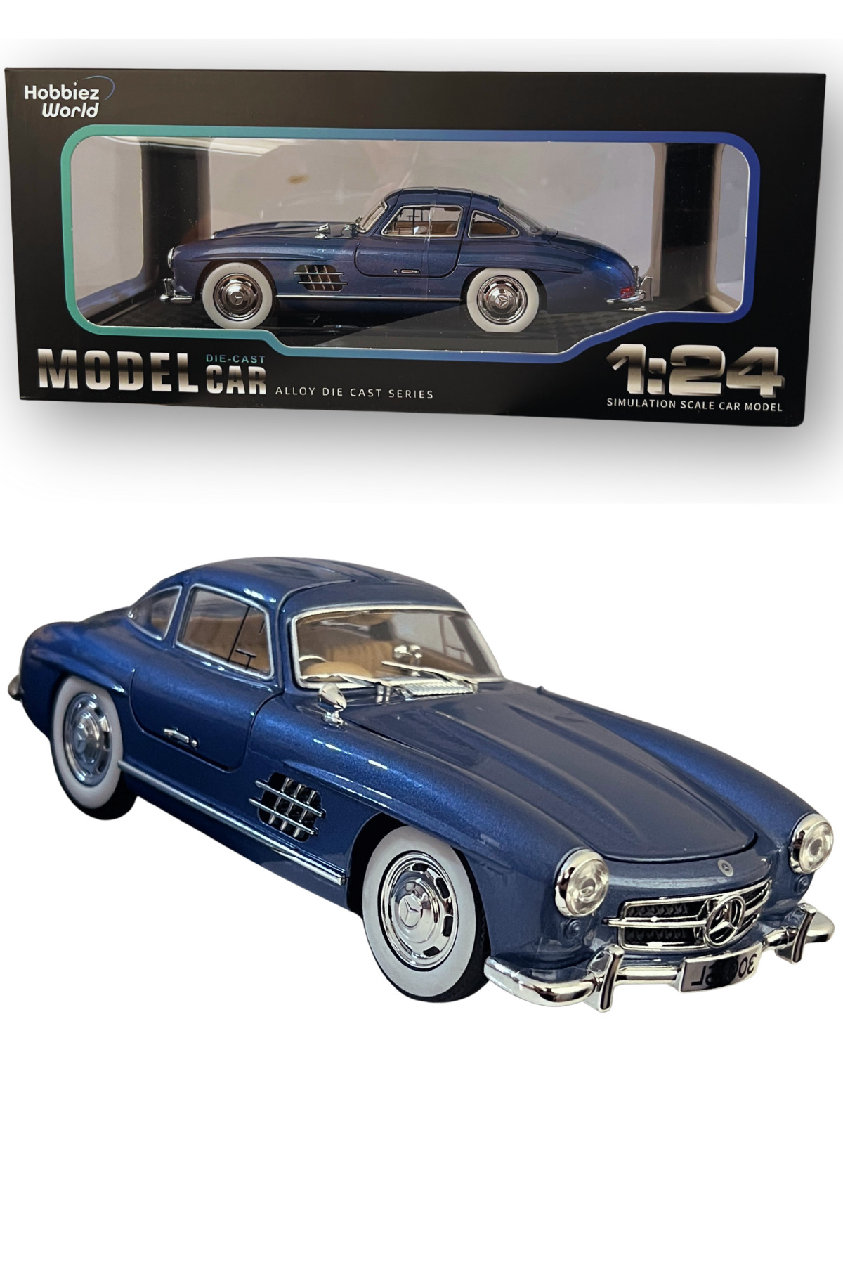 Global Toys Mercedes-Benz 300SL Gullwing Premium Die-Cast Model Araba ...