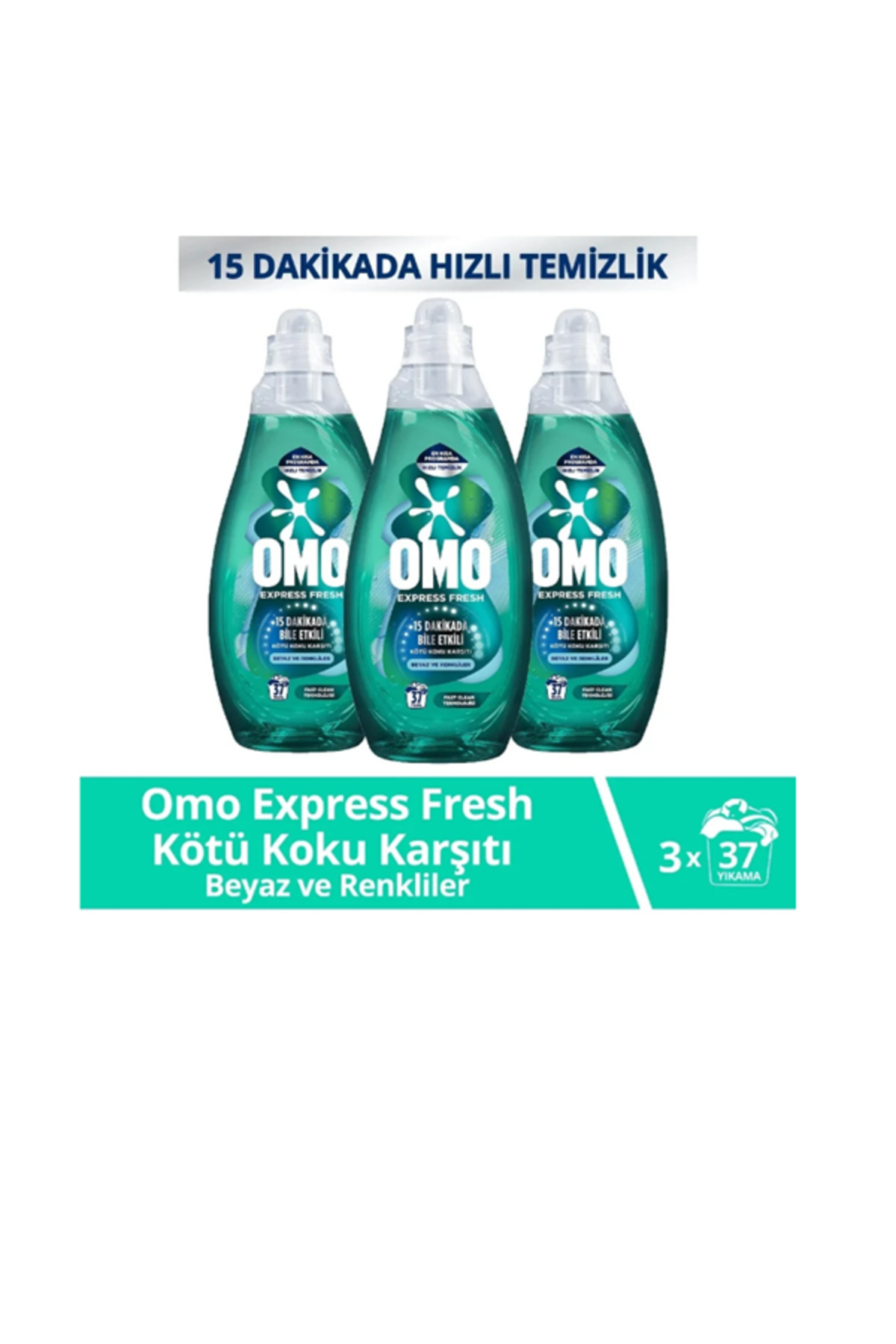 Omo Express Fresh Kötü Koku Karşıtı Beyaz & Renkliler Sıvı Çamaşır ...