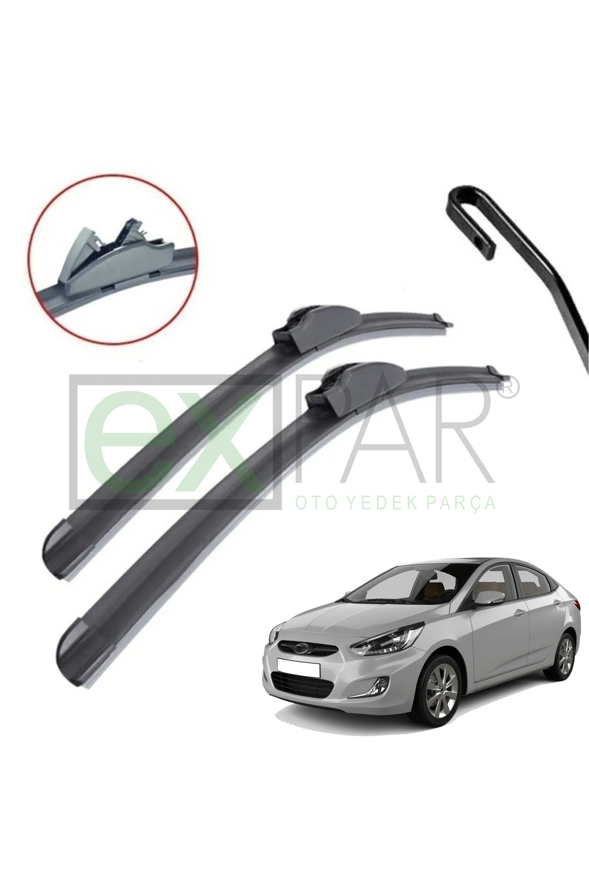 EXPAR OTO HYUNDAİ ACCENT BLUE ÖN CAM SİLECEK SÜPÜRGESİ TAKIMI 2011 ...