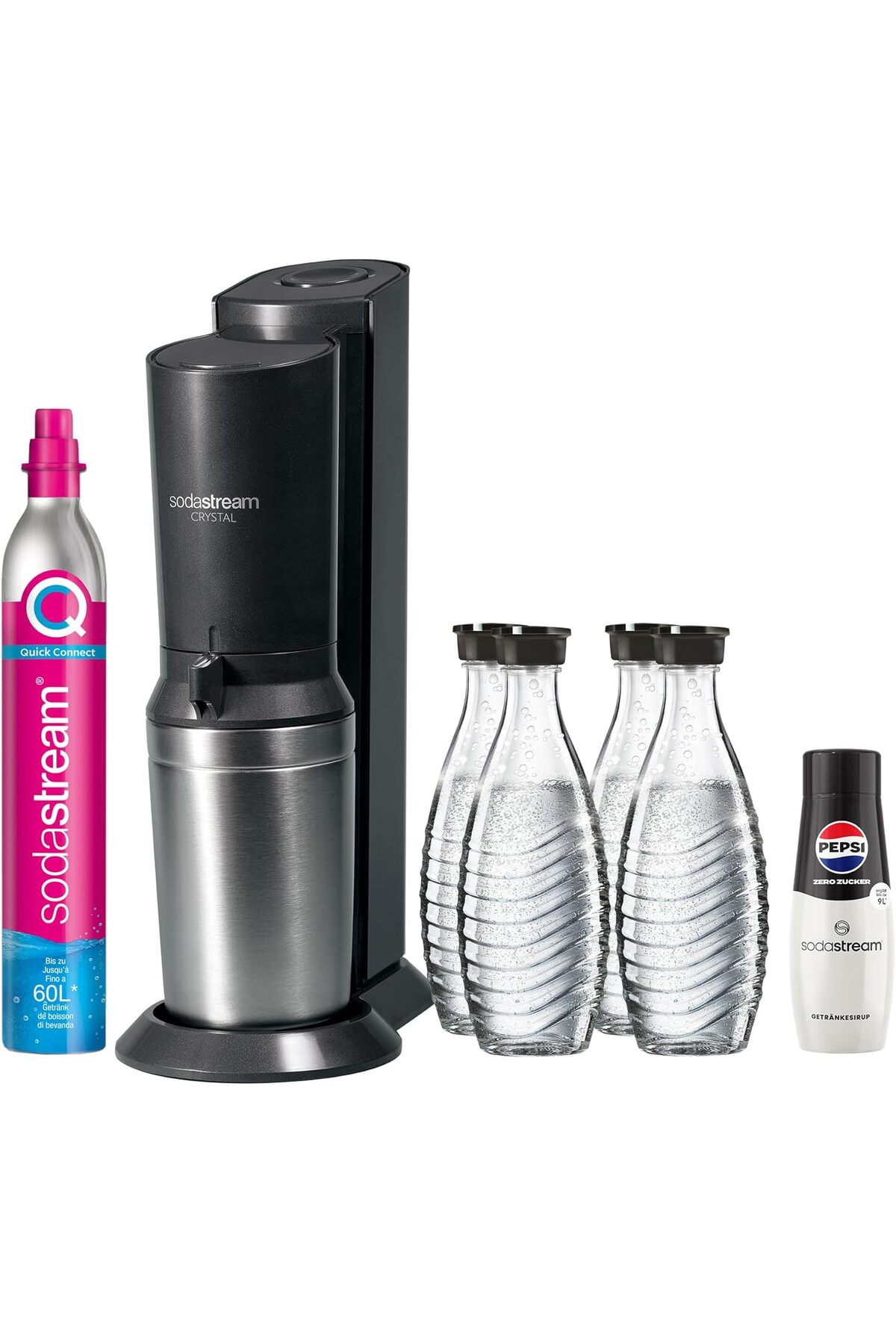 sodastream Crystal 3.0 Gazlı Içecek Makinesi – 4 Cam Şişe, Quick ...