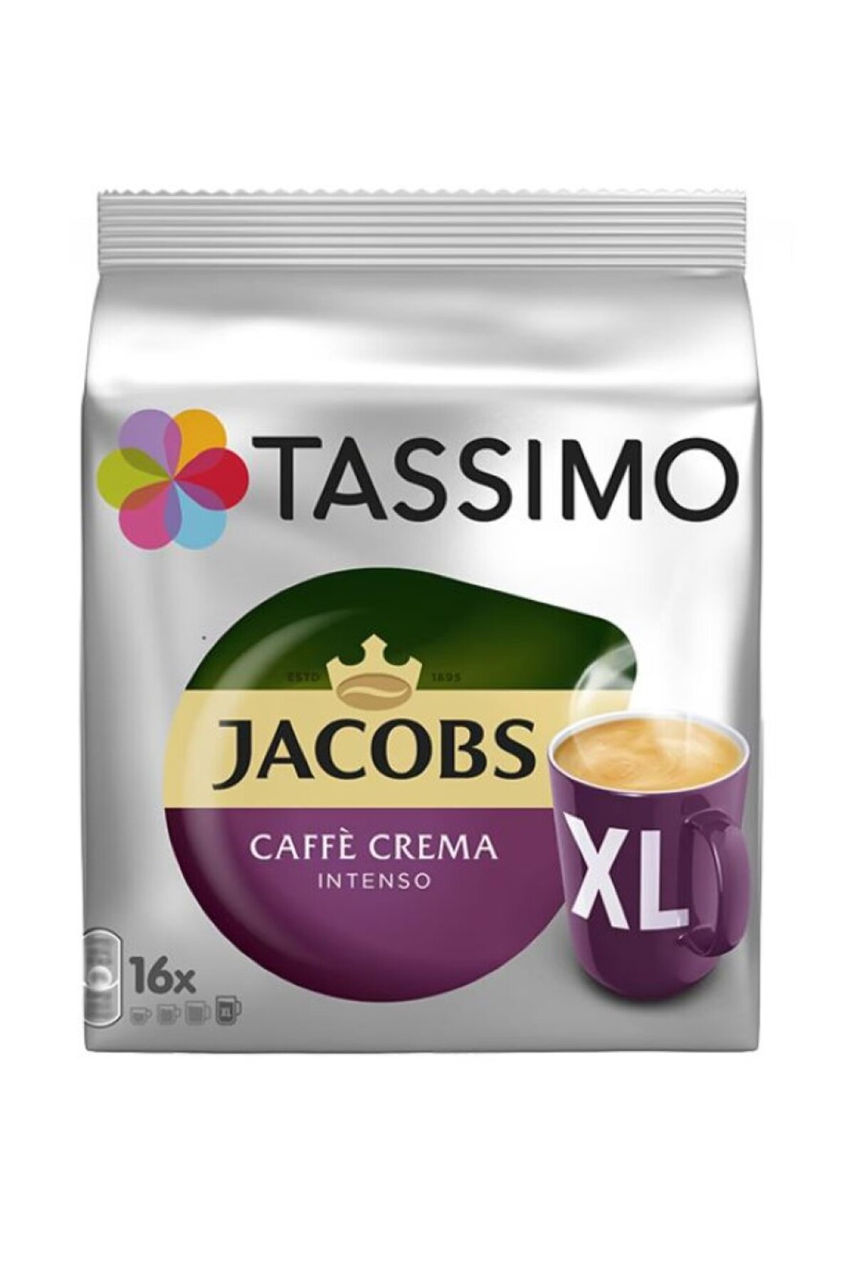 tassimo Capsule Cafea Tassimo, Caffe Crema Intenso XL, 16 caps, 144 gr ...