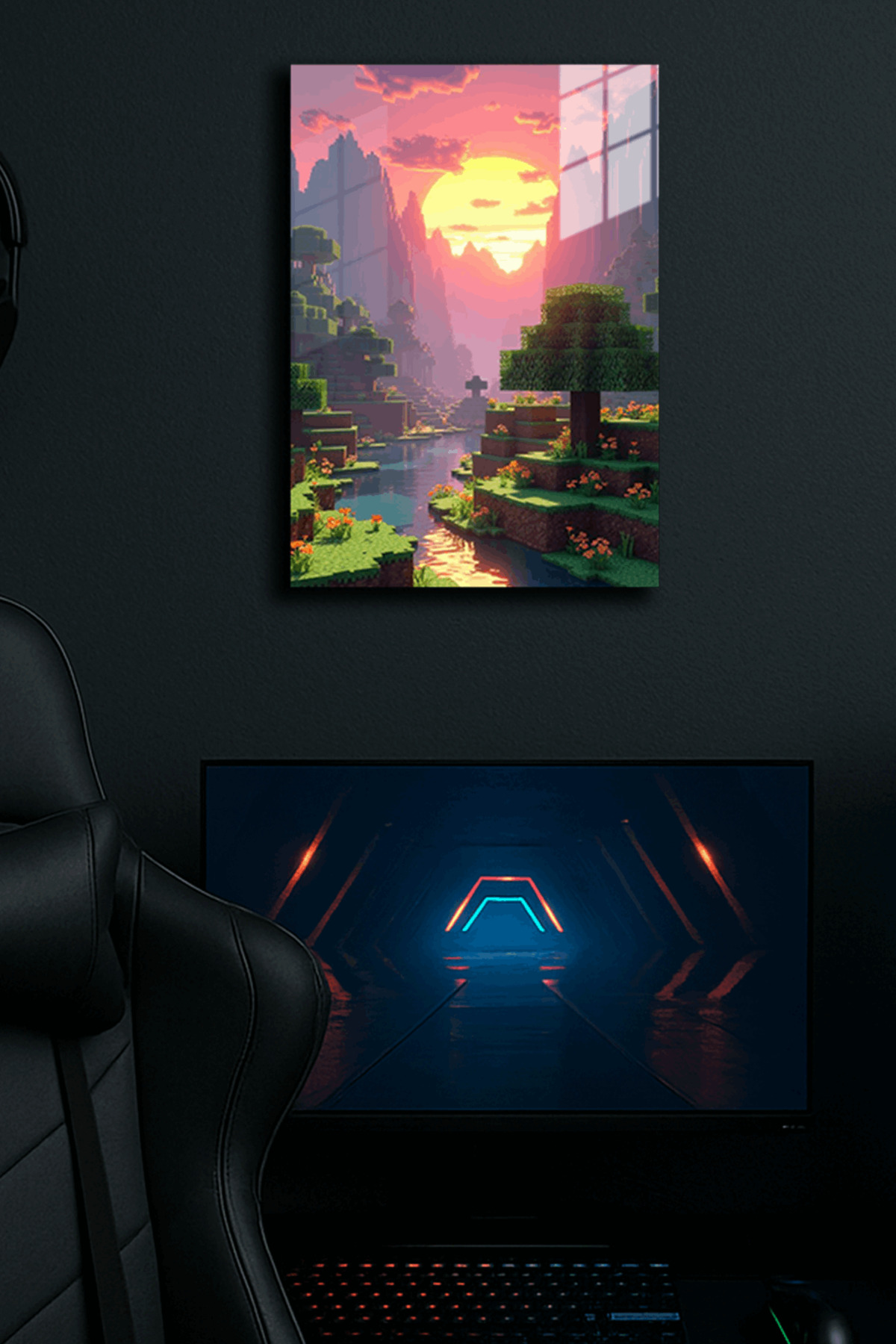 EABASKI "Minecraft" Baskılı Metal Poster, Hediyelik Mıknatıslı Tablo ...