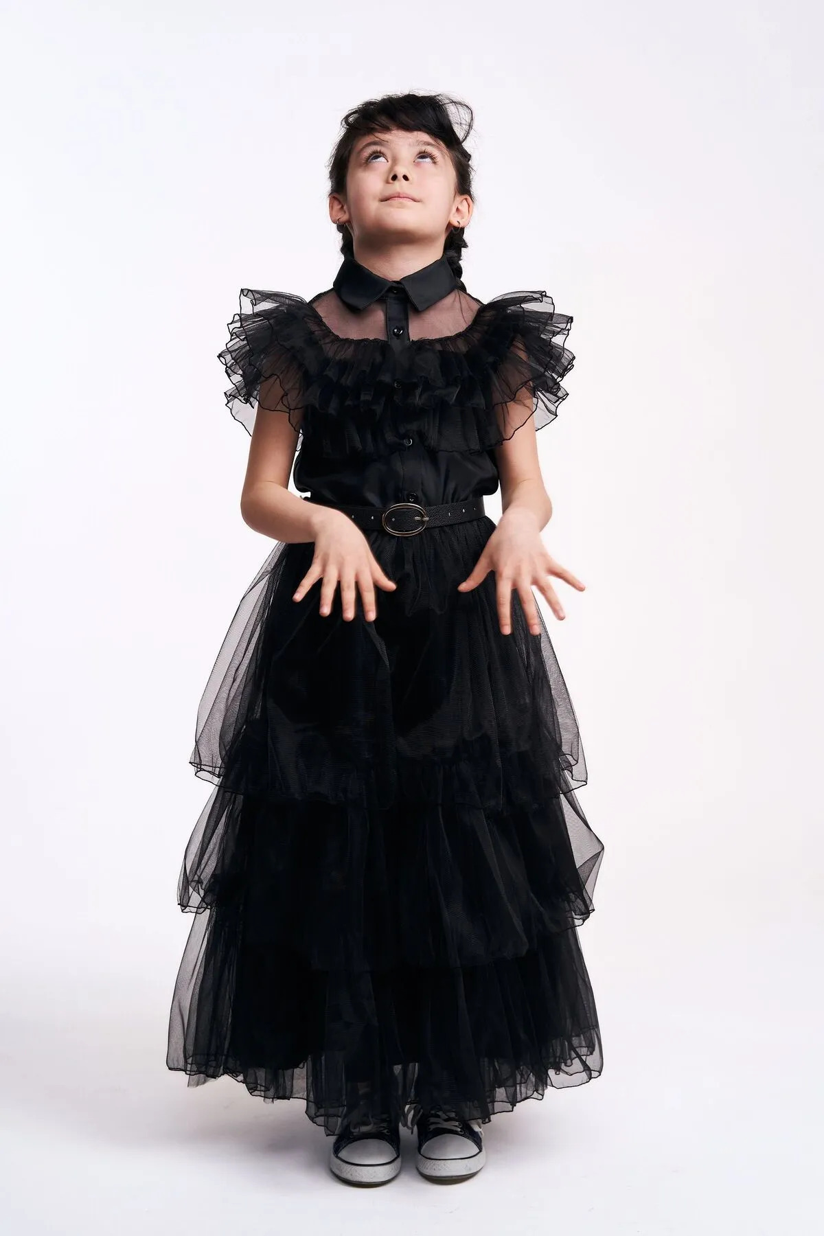 LILYMOON Kız Çocuk Gotik Tarz Siyah Tül Abiye Kostüm - Fiyatı, Yorumları