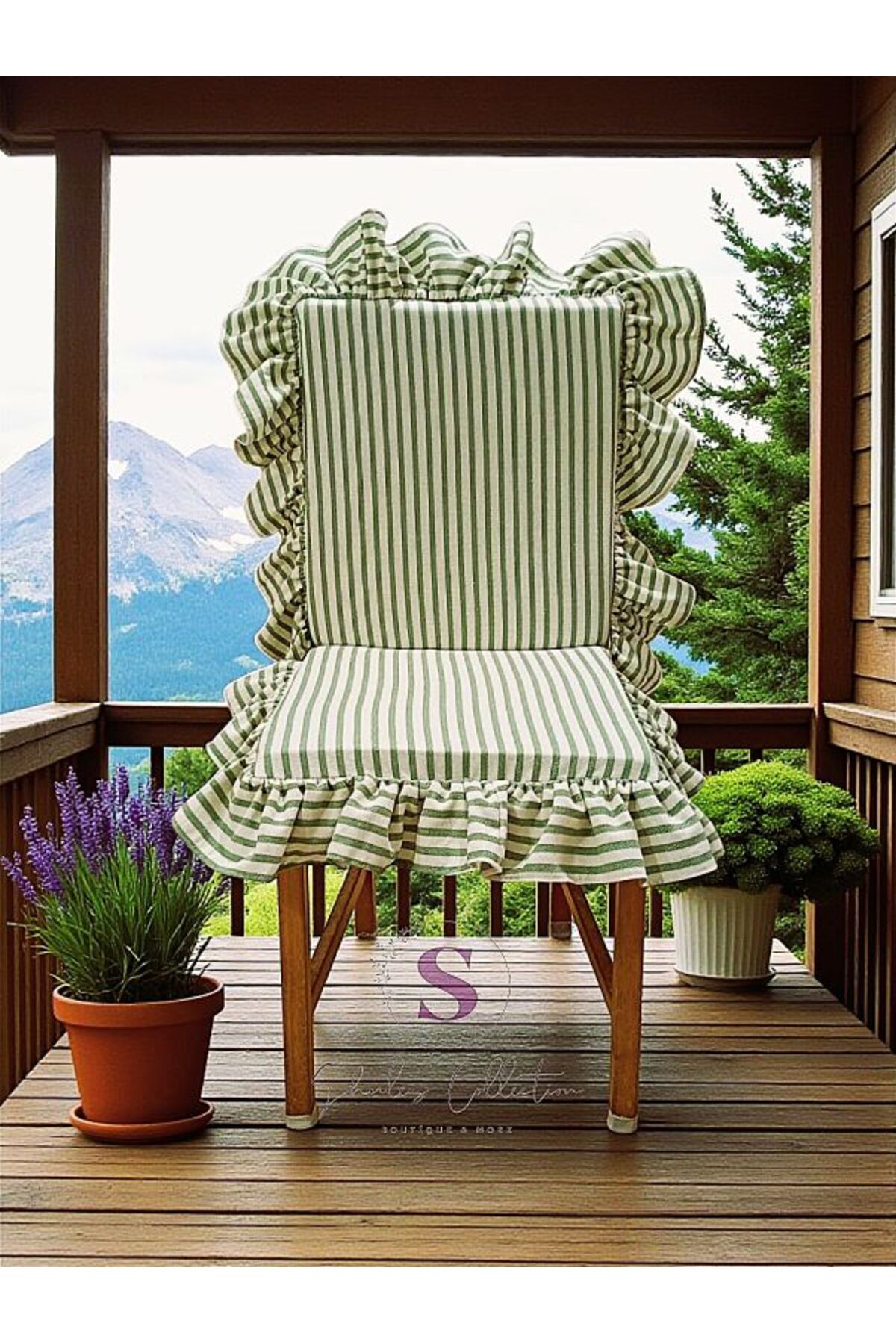 shules collection YEŞİL ÇİZGİLİ BULDAN KETENİ ARKALIKLI FERMUARLI ...