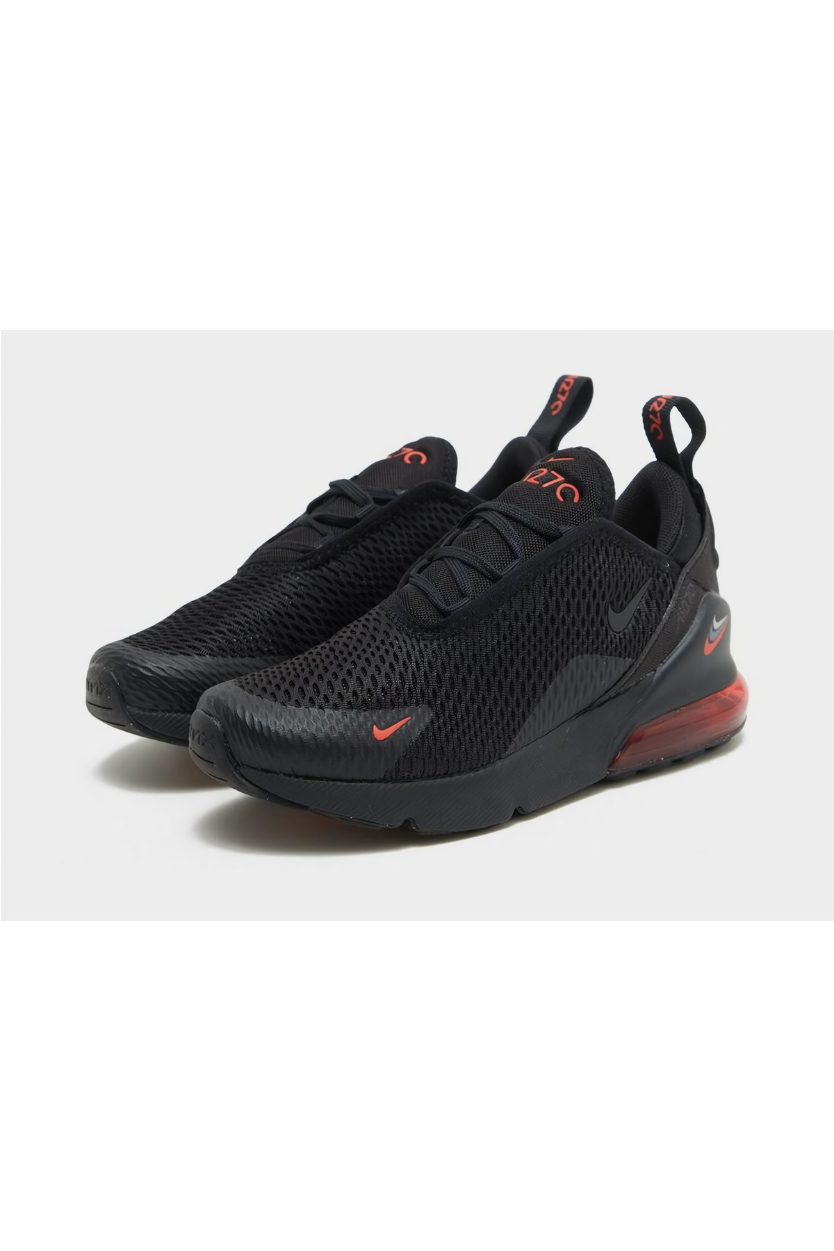 Nike Air Max 270 unisex çocuk spor ayakkabı - siyah hava tabanlı ve ...