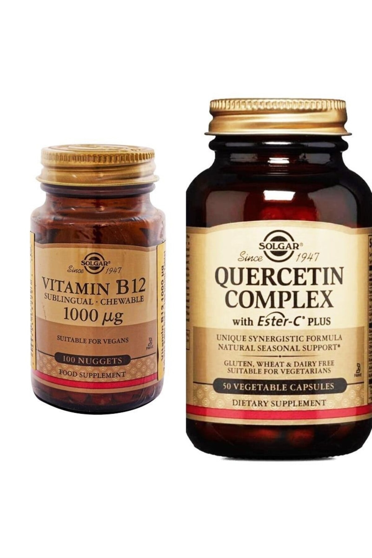 Solgar Vitamin B12 1000 Mcg 100 Kapsül Quercetin Complex 50 Kapsül ...