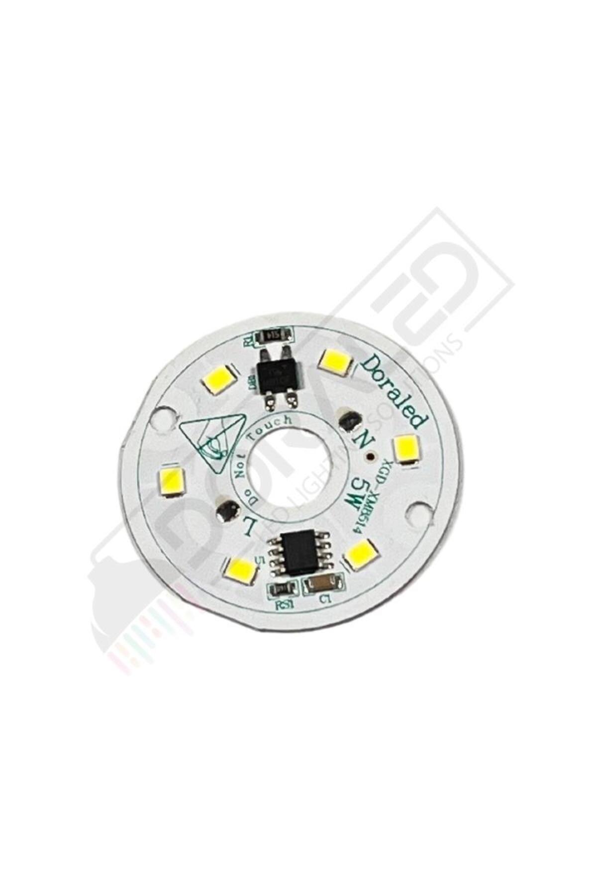 DORA LED 220 Volt 5 Watt Smd 2835 Ledli Led Modül Beyaz 10mm Delik ...