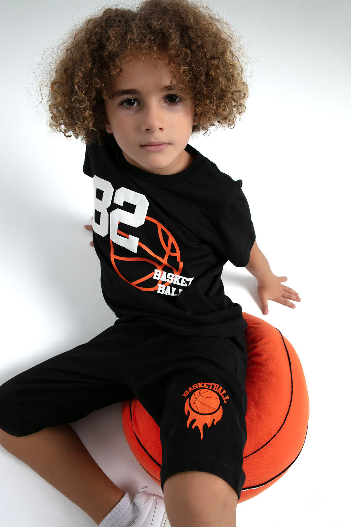 Rolypoly Boy's Black Capri Suit- Trendyol