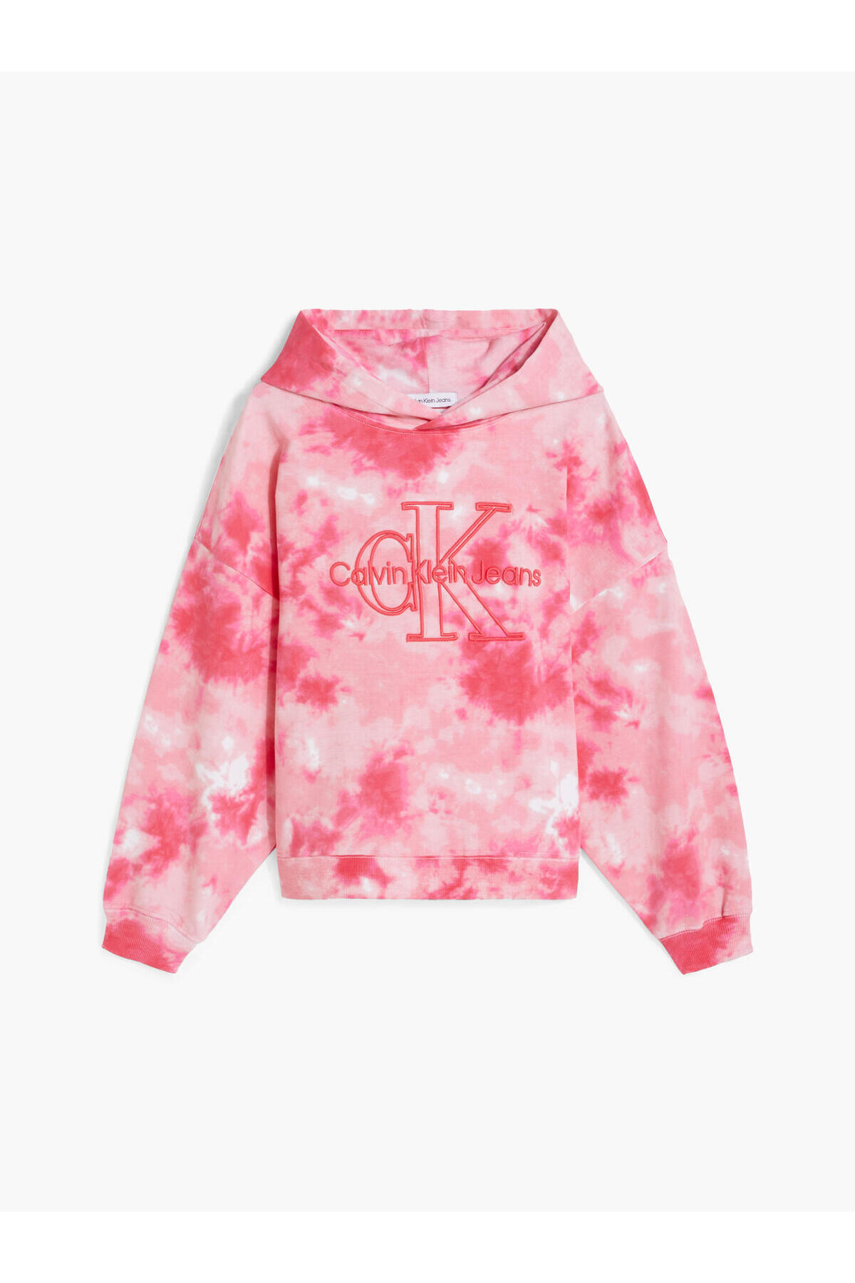 Calvin Klein TIE DYE MONOGRAM HOO Kadın Pembe Hoodie - Fiyatı, Yorumları