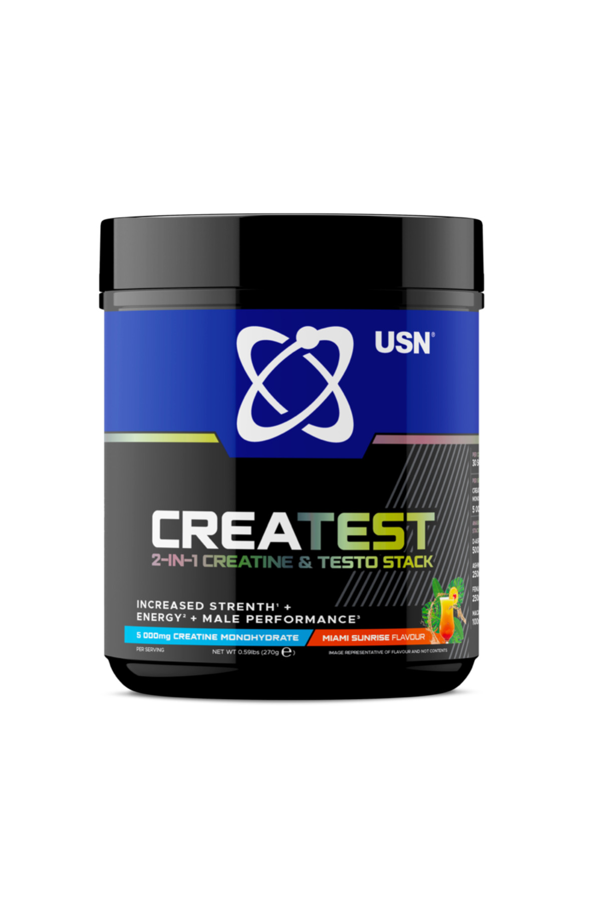 Usn Createst Booster Creatine Kreatin Monohidrat + Daa Aspartic acid ...